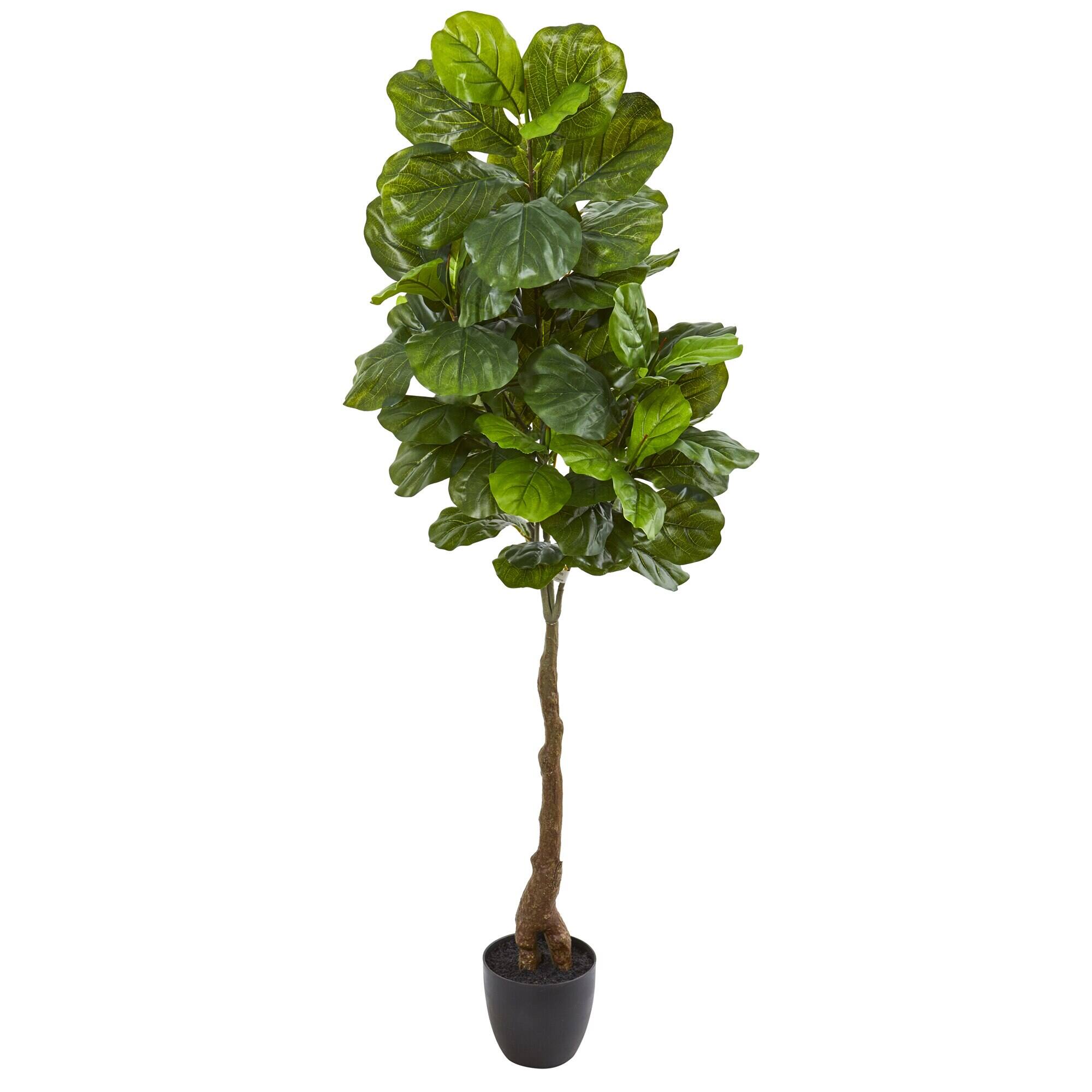 BreeBe 64" Fiddle Leaf Artificial Tree (Real Touch) Green 9118 - Best Buy