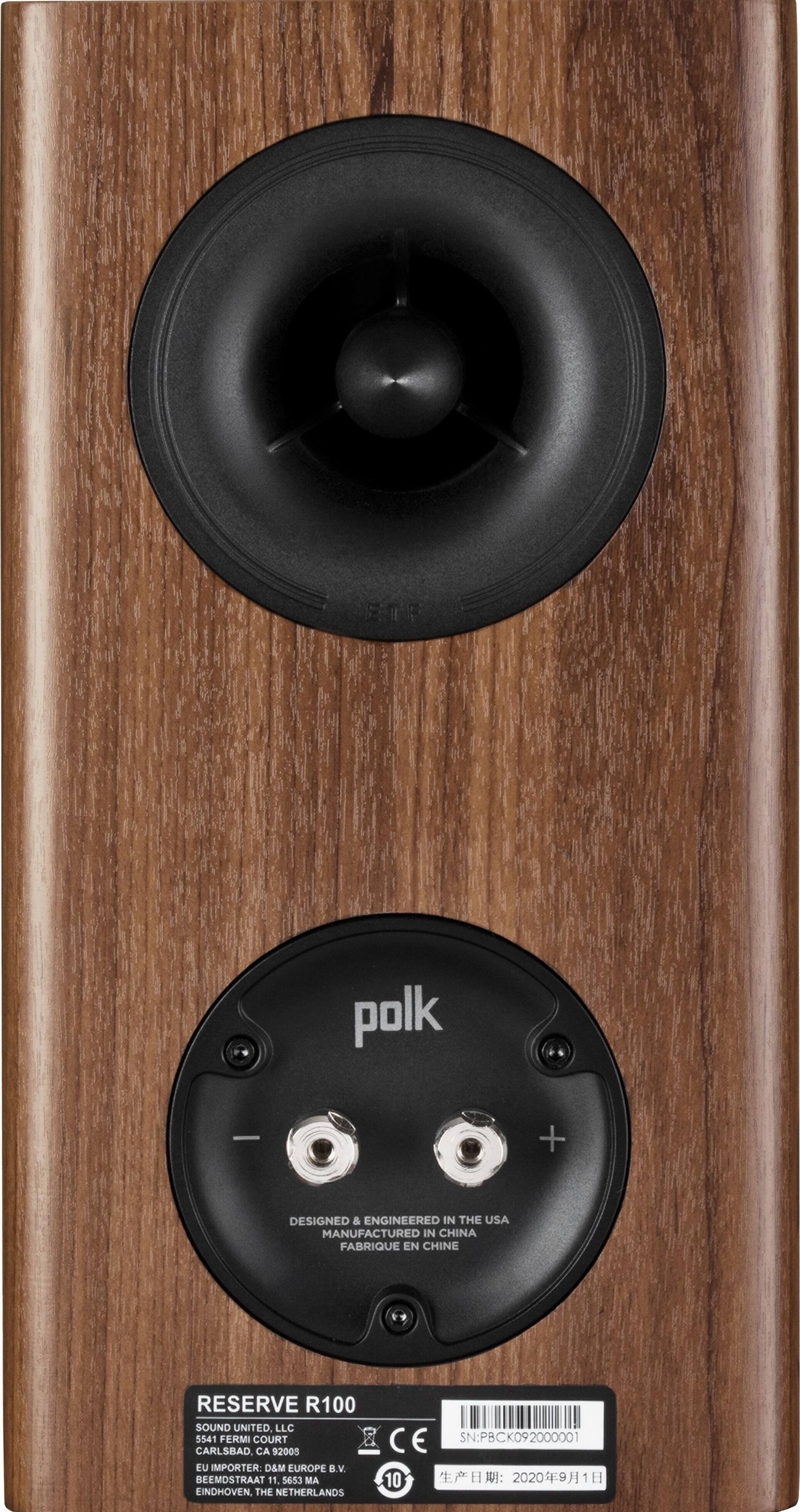 Polk Audio Polk Reserve R100 Bookshelf Speaker, 1" Pinnacle Ring ...