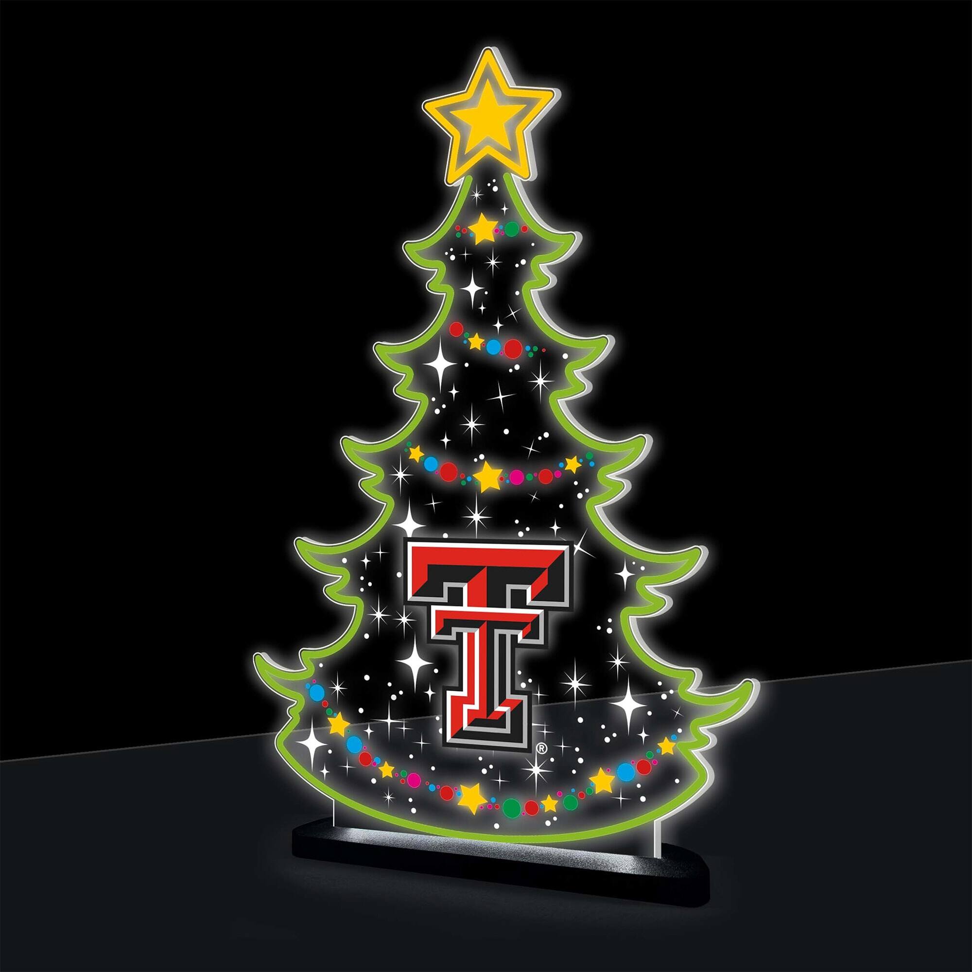 Evergreen Enterprises Texas Tech Red Raiders 10" LED Tabletop Christmas ...