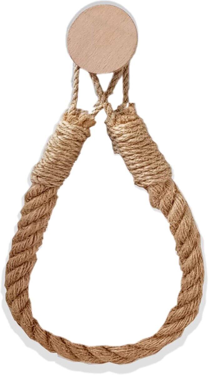 Auledio Thick rope self adhesive toilet paper holder, tree trunk style ...