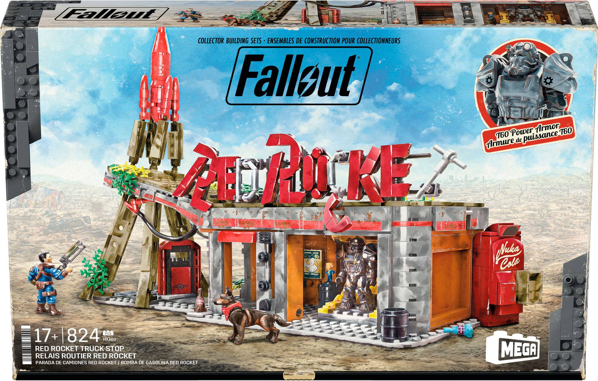 MEGA Fallout Red Rocket Truck Stop Collectible Building Set HXT00 ...