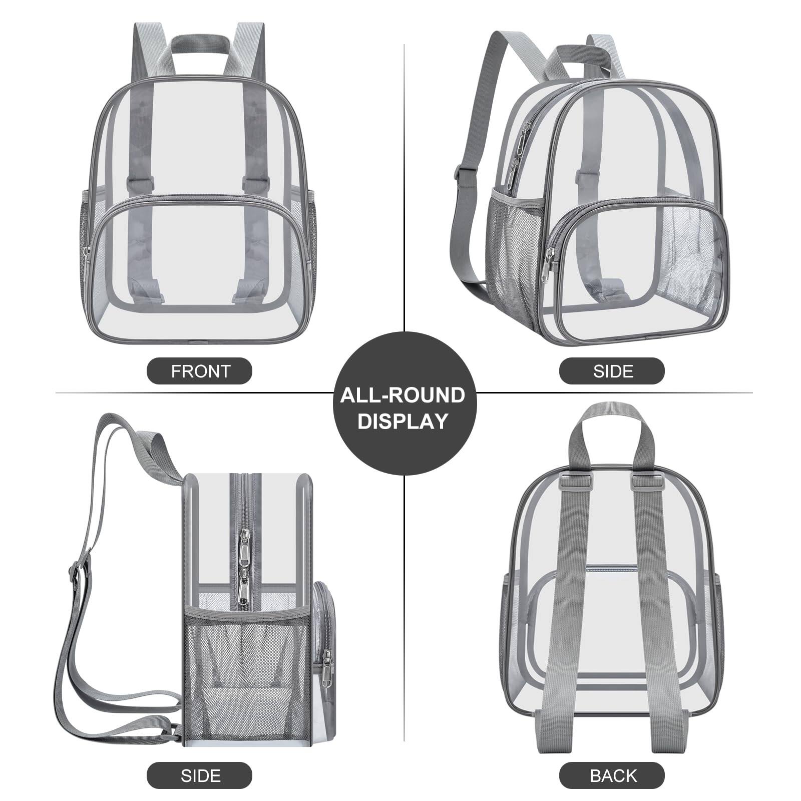 Pacoar Cade Clear Backpack For Stadium Events Small 11.5x9.5x6 Concert ...