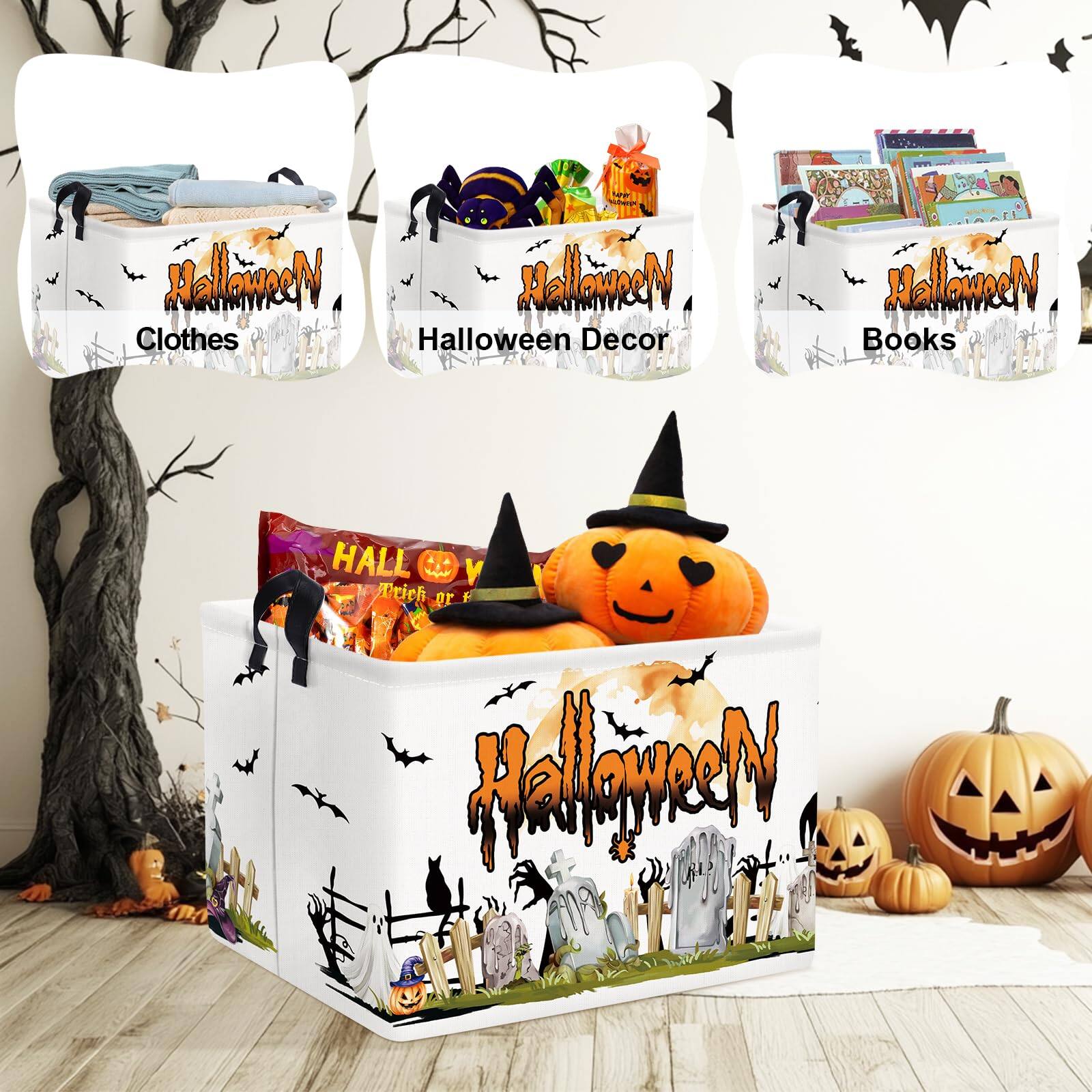 Dapper Styles Spooky Gift Basket Stuffers Boy Girl Pumpkin Bat ...