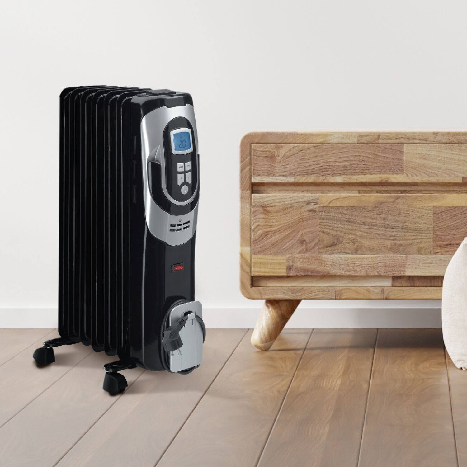 Customer Reviews: Lifesmart 1500W Digital Oil Filled Radiator Black YL ...