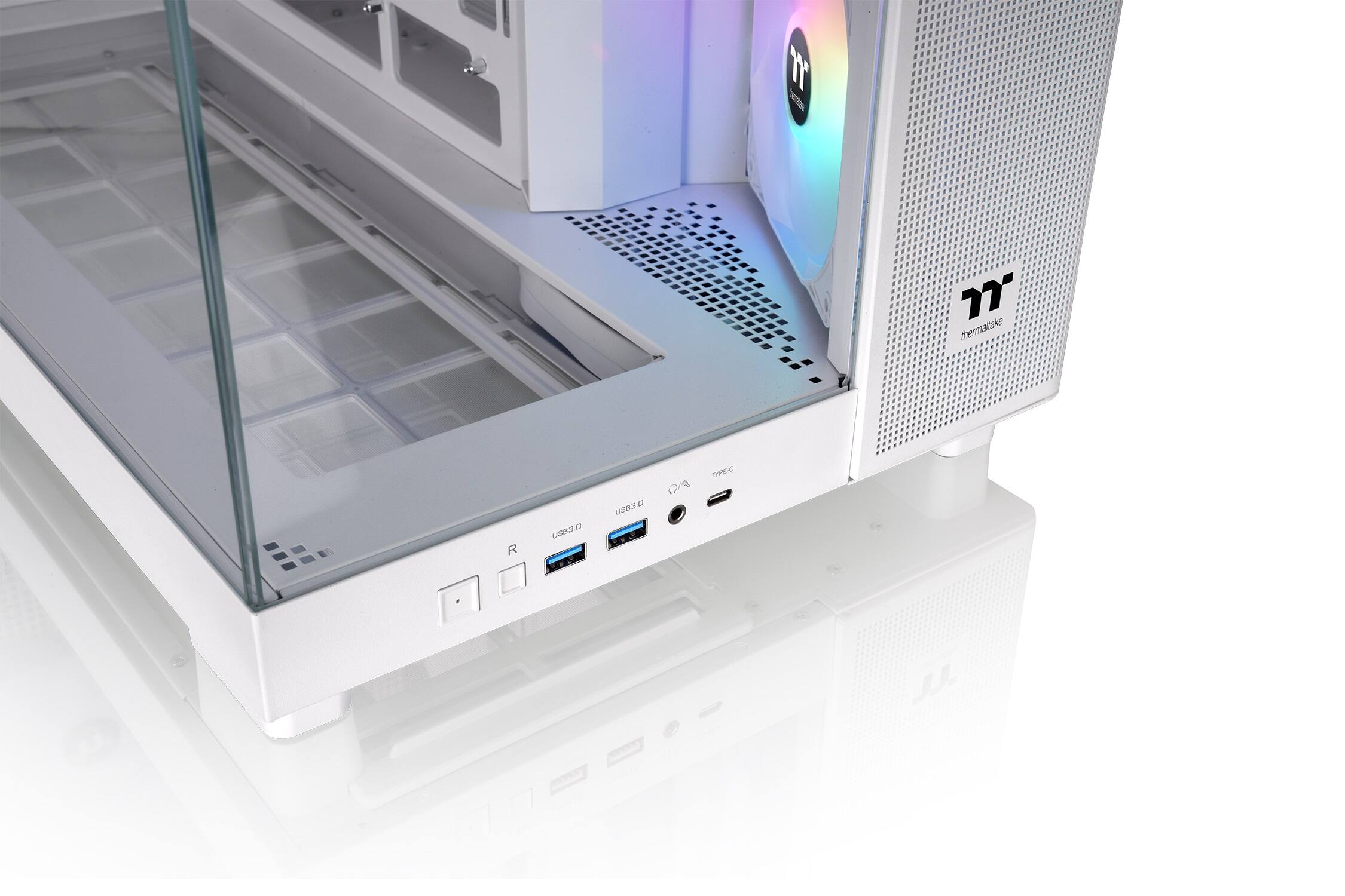 Thermaltake View 380 XL TG ARGB Dual Chamber Chassis with Thermaltake View 380 XL TG ARGB Dual Chamber Chassis with