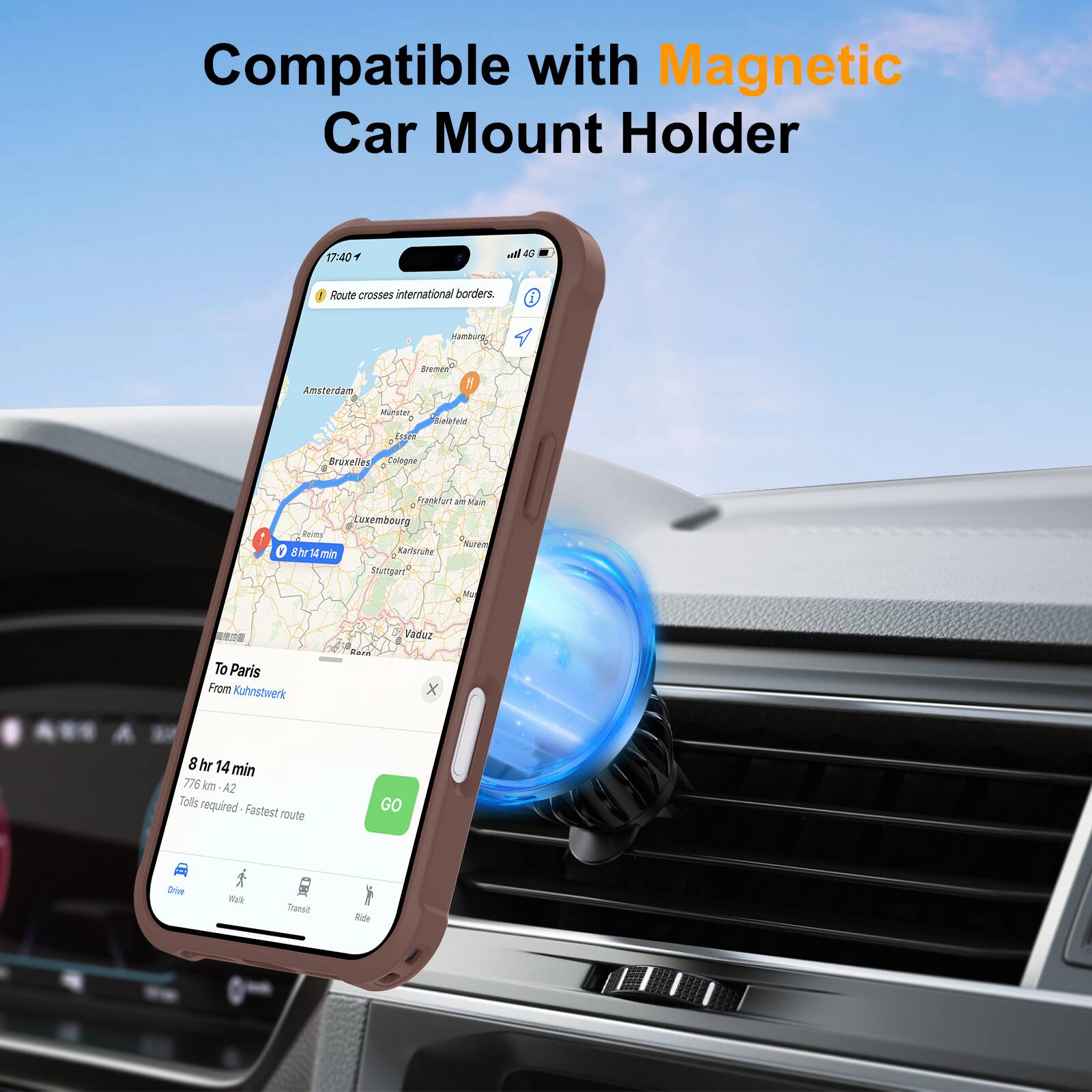 Dteck Rugged Mag Safe Case for Apple iPhone 17 Pro Max,Mag Safe ...