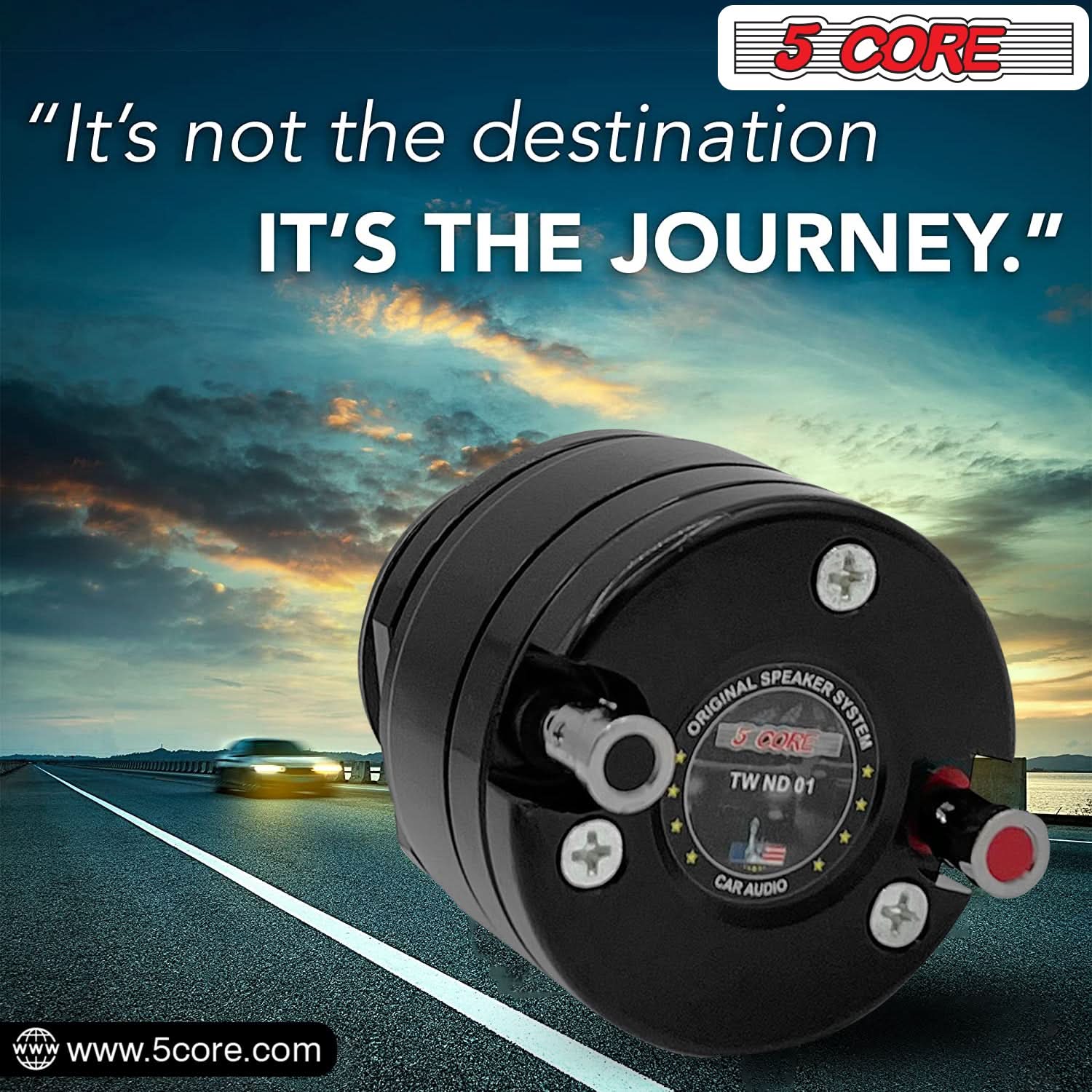 5 CORE 5Core Super Tweeter 1" Car Audio Speaker 60W Max Power 4Ohm ...