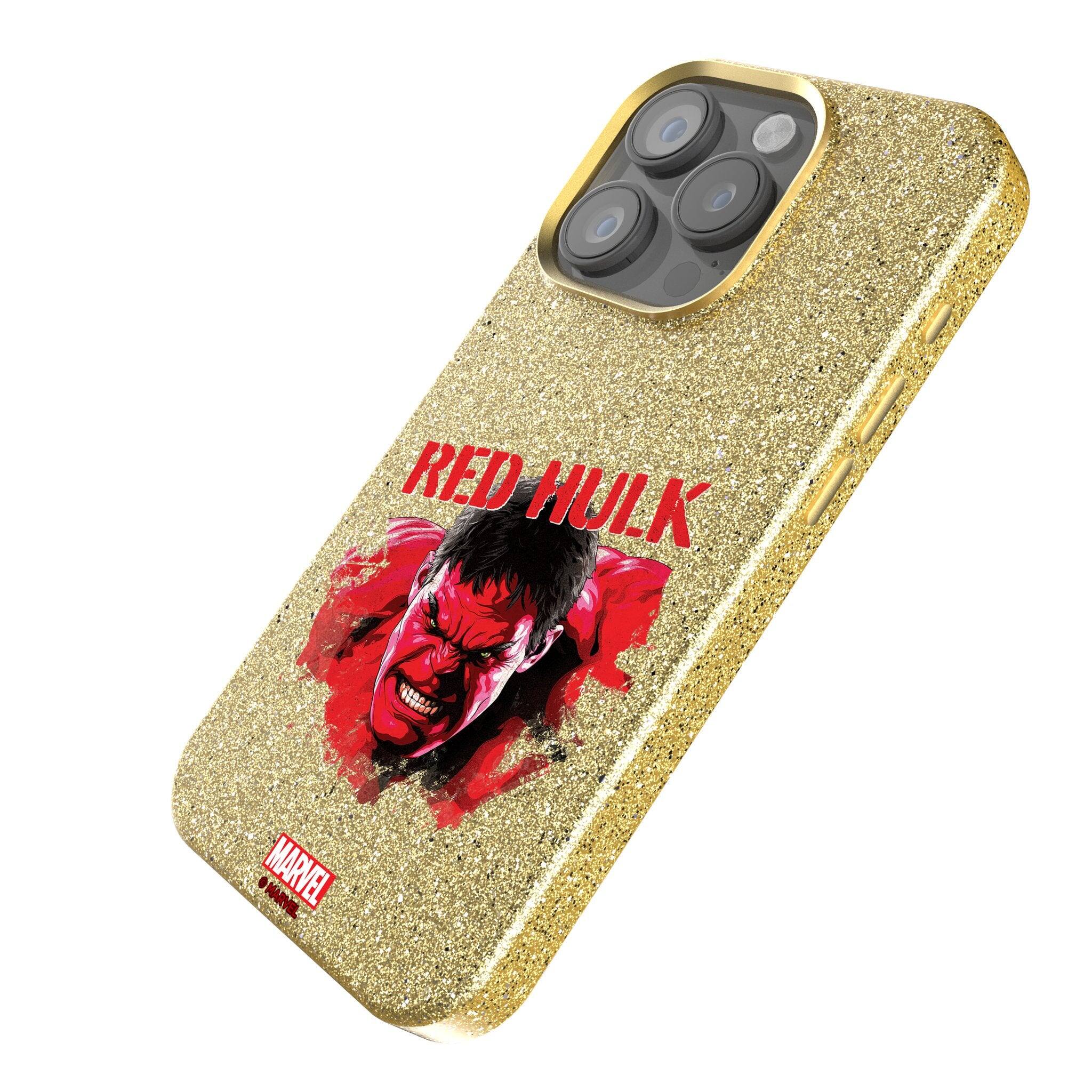 Keyscaper Marvel Avengers Red Hulk Badge Bling Phone Case Apple iPhone ...