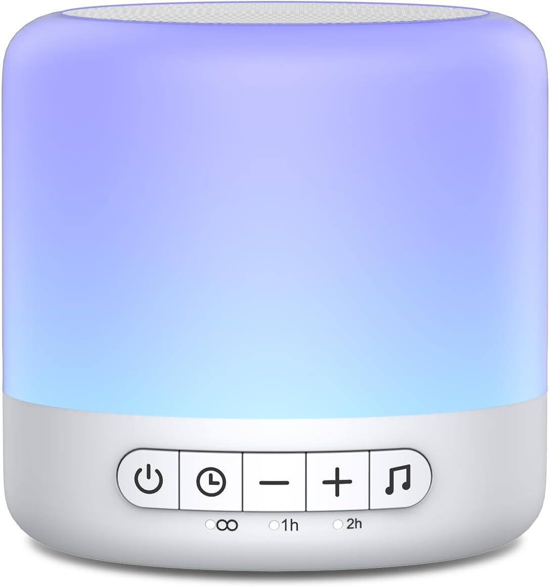 FINEAK Noise Sound Machine with 30 Soothing Sounds 12 Night Light White ...