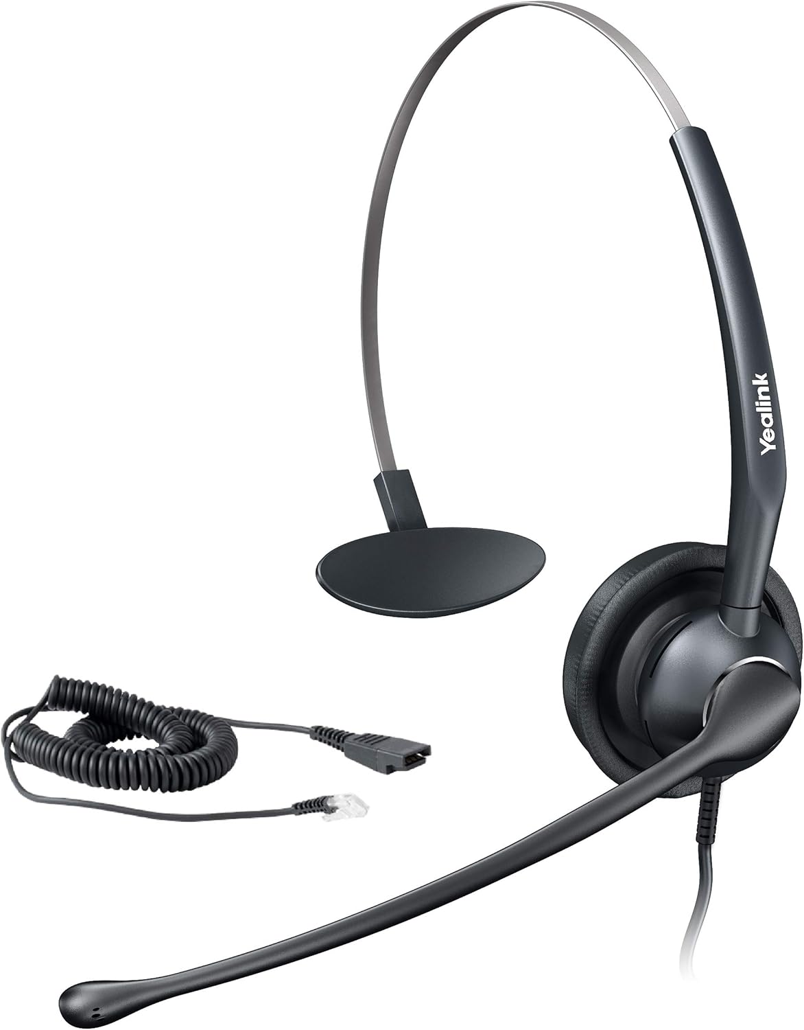Yealink 1308022 YHS34 Mono One Ear Headset with RJ Connection Cable ...