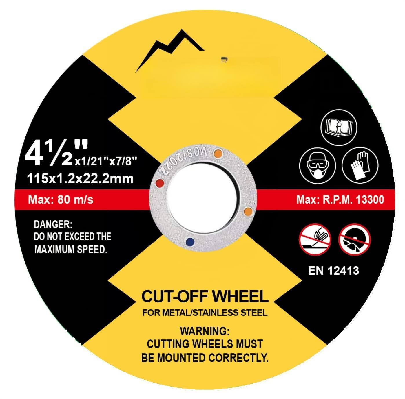 JETRANSPORT Cut Off Wheels 100 Pack 4 1/2 Inch Thin Metal & Stainless ...