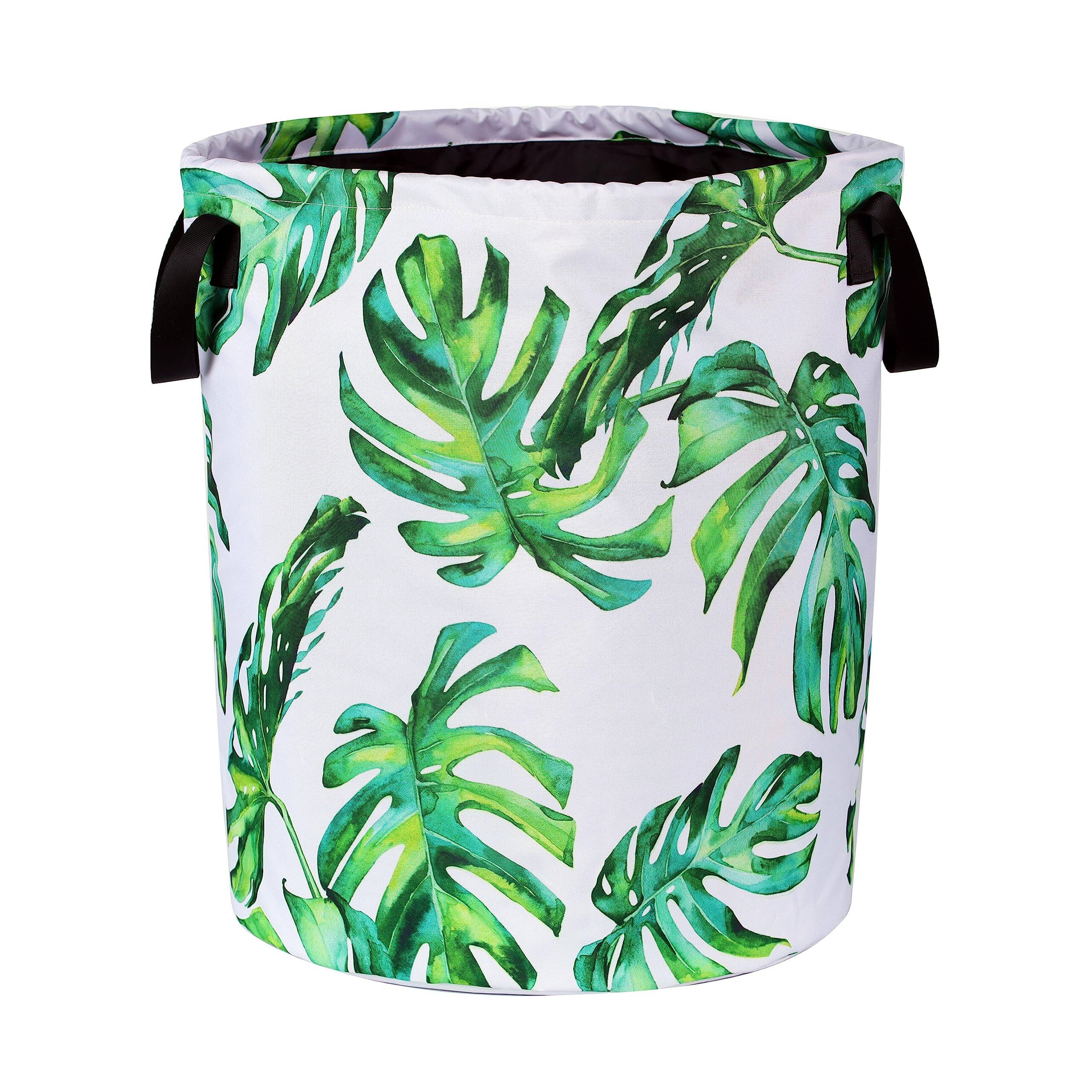 DORLUKFU Laundry Basket Hawaiian Palm Tree Foldable Oxford Cloth Funny ...