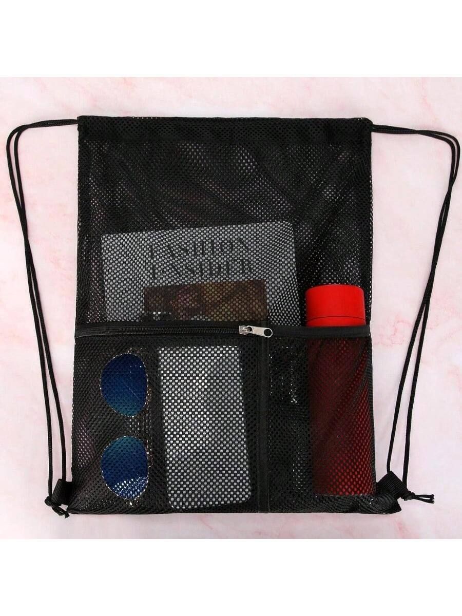 Live At Space 2 PACK Mesh Drawstring Backpack Bag, Multifunction Bag Swimming, Athletic Gym ...