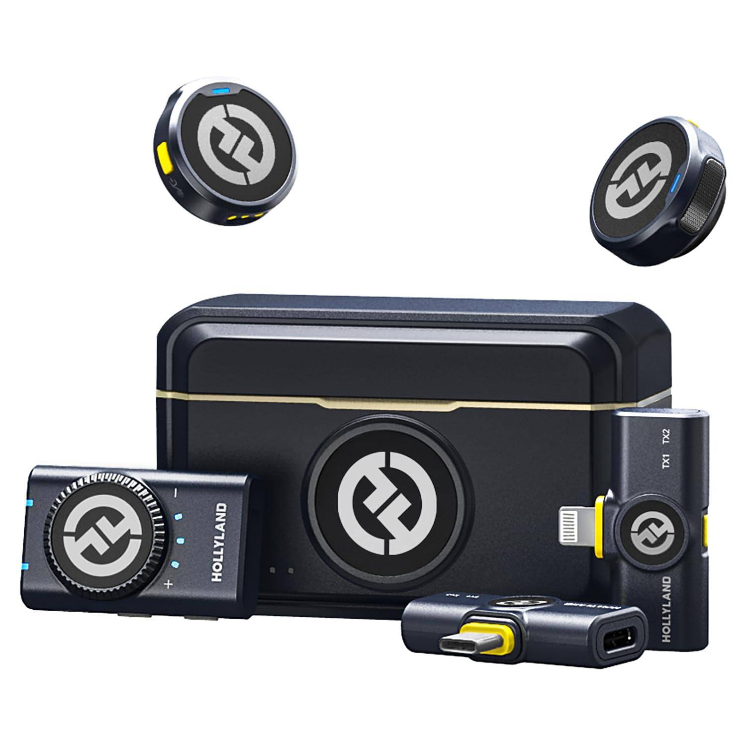 Dazzling Pops Hollyland Lark M2 Wireless Microphone For Iphone camera ...