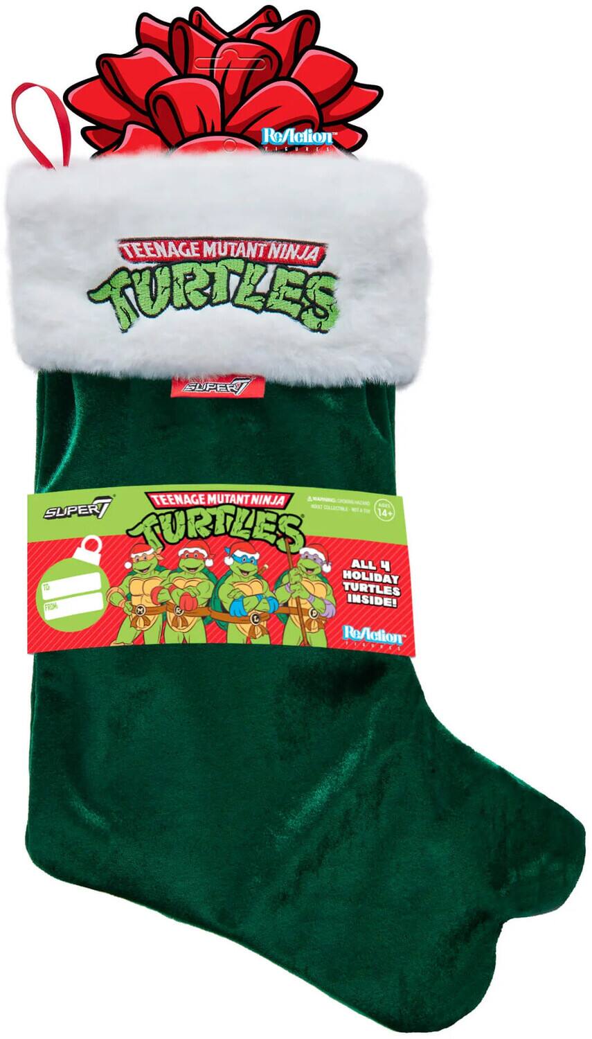 Super7 Teenage Mutant Ninja Turtles ReAction Wv5 Holiday Gift Pack ...