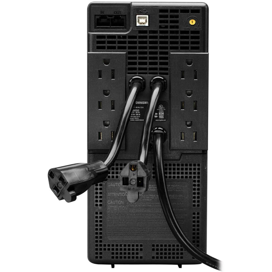 Eaton Tripp Lite Series OmniVS 120V 1000VA 500W Line Interactive UPS, Tower, USB port Tower 4 ...