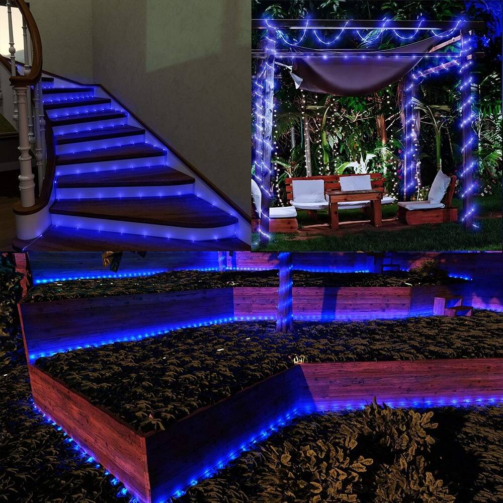 RTMB 40FT 100 LED Solar String ,Tube Lights for Outdoor Fairy Rope ...