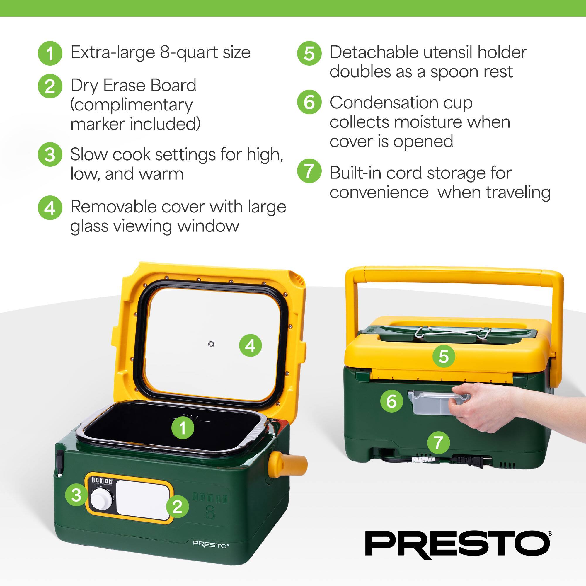 Presto 06019 Gold Traveling Slow Cooker Green 06019 - Best Buy