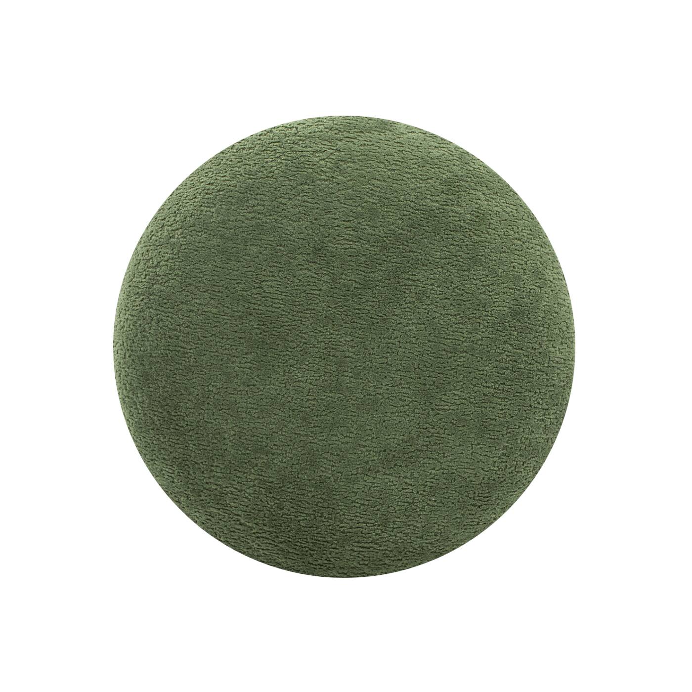 APRILSOUL 15in Mushroom Footstool Ottoman Moss Fleeced Teddy Green SF-H ...