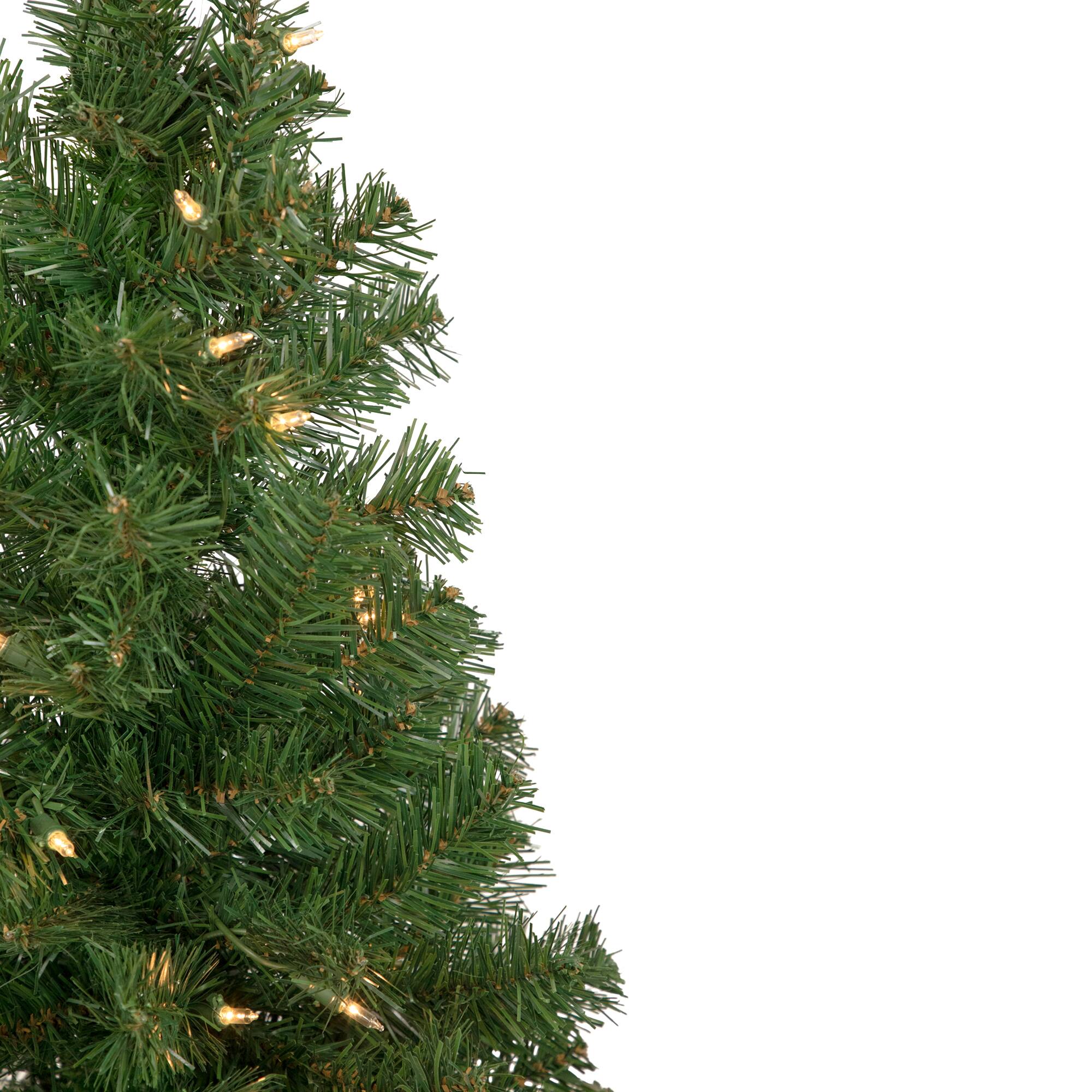 Northlight Pre Lit Medium Oakridge Noble Fir Artificial Christmas Tree ...