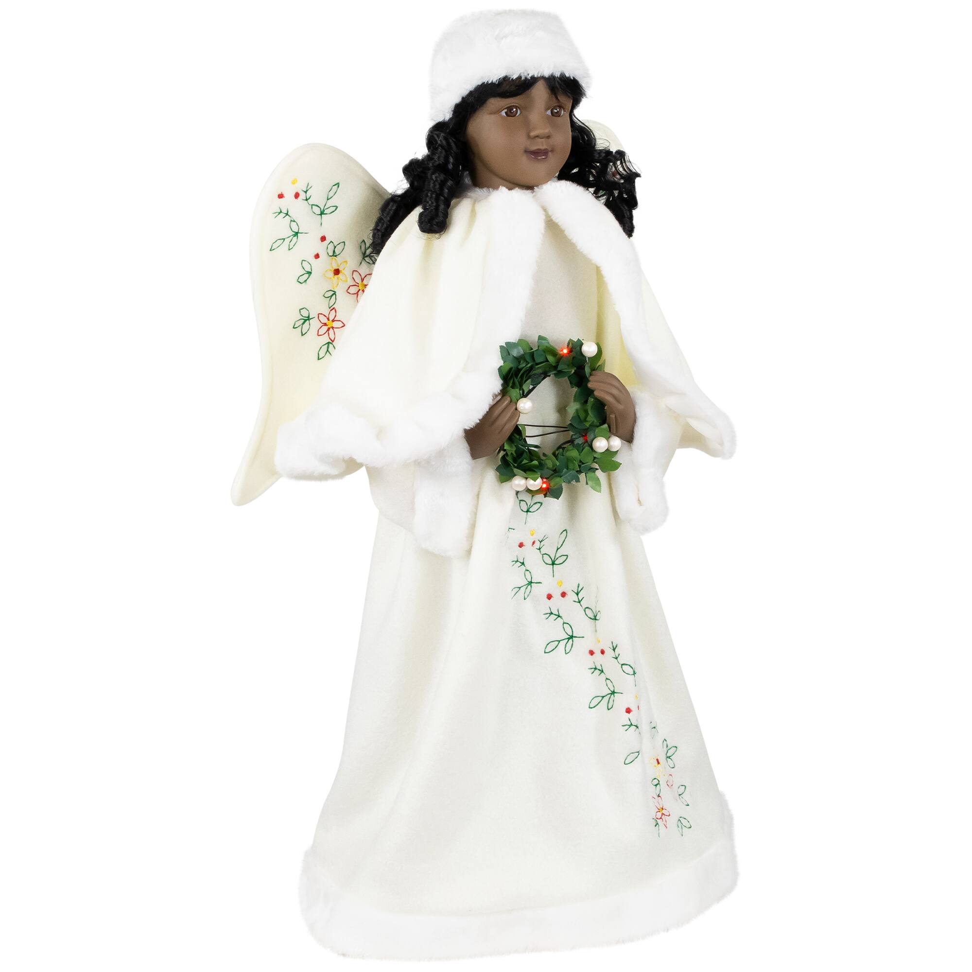 Northlight African American Animated and Musical Christmas Angel Figure ...