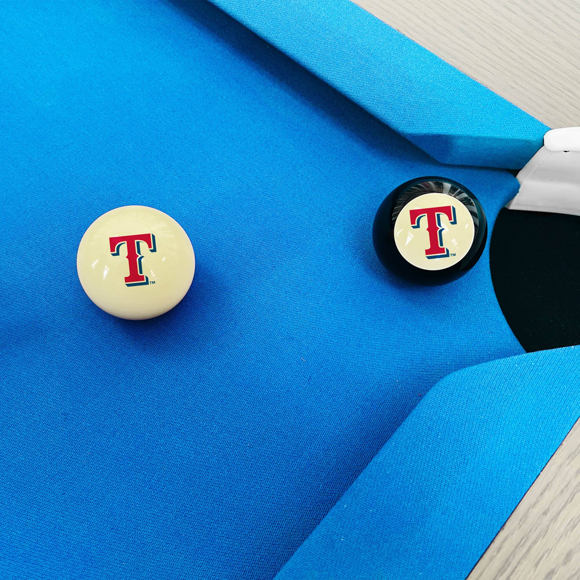 Imperial Texas Rangers Logo Cue Ball & 8 Ball Combo Set White 201745868 ...