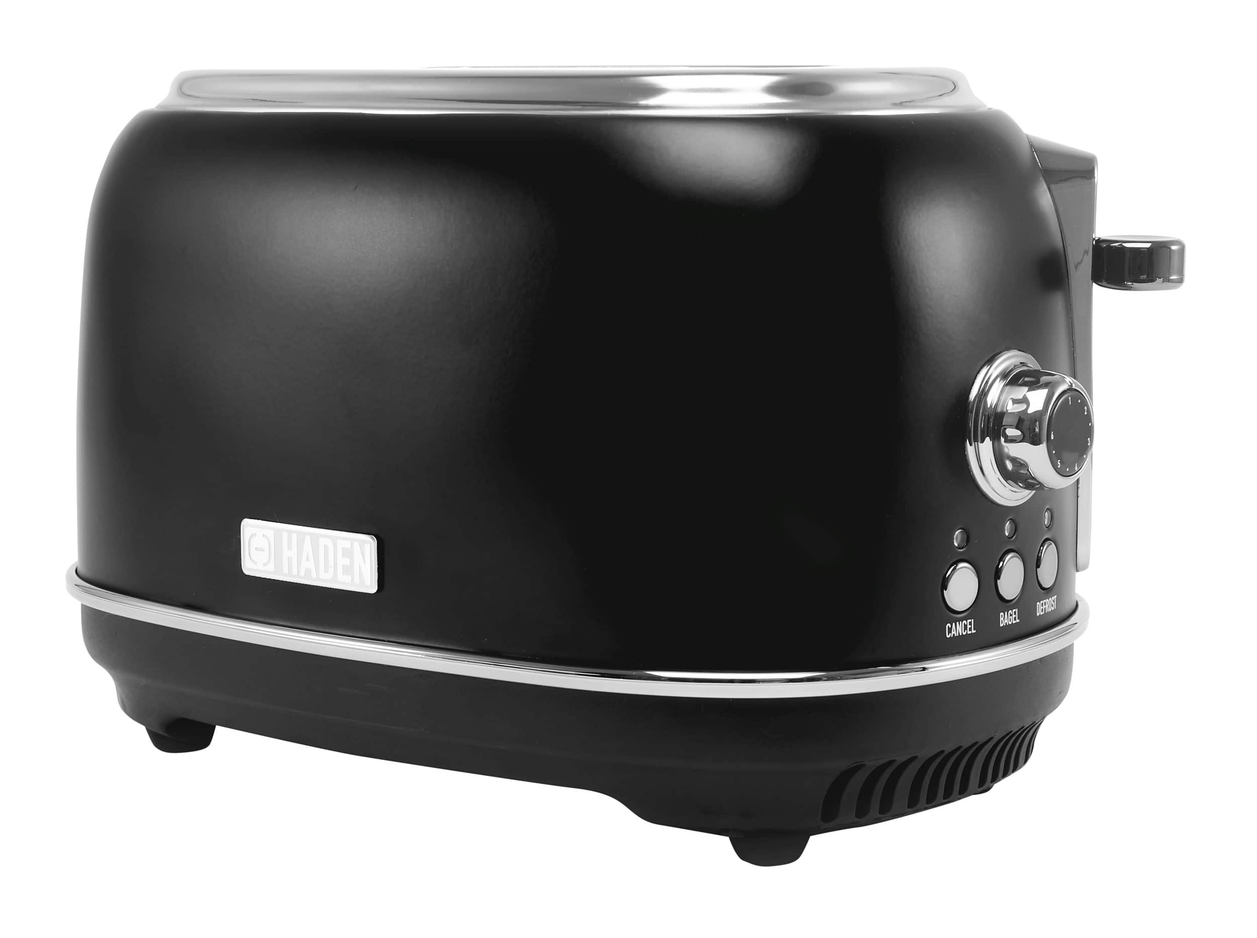 Customer Reviews: Haden Heritage 2 Slice Toaster Black and Chrome 75097 ...