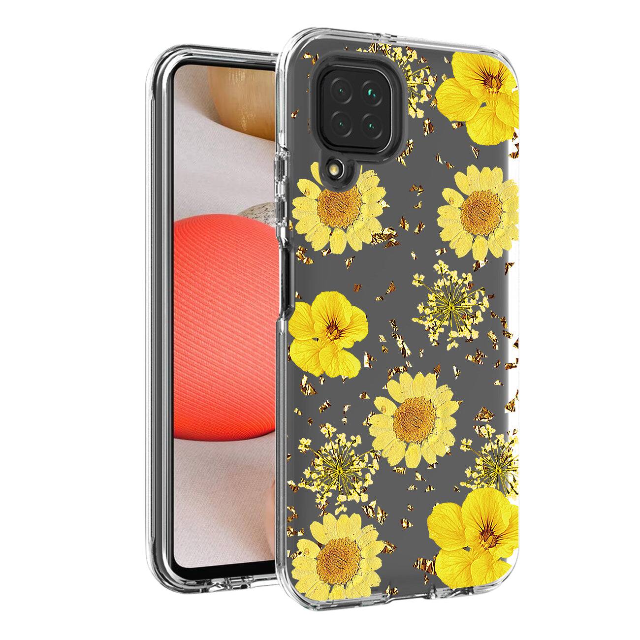 Reiko Pressed Dried Flower Design Phone Case For Samsung Galaxy A42 5G ...