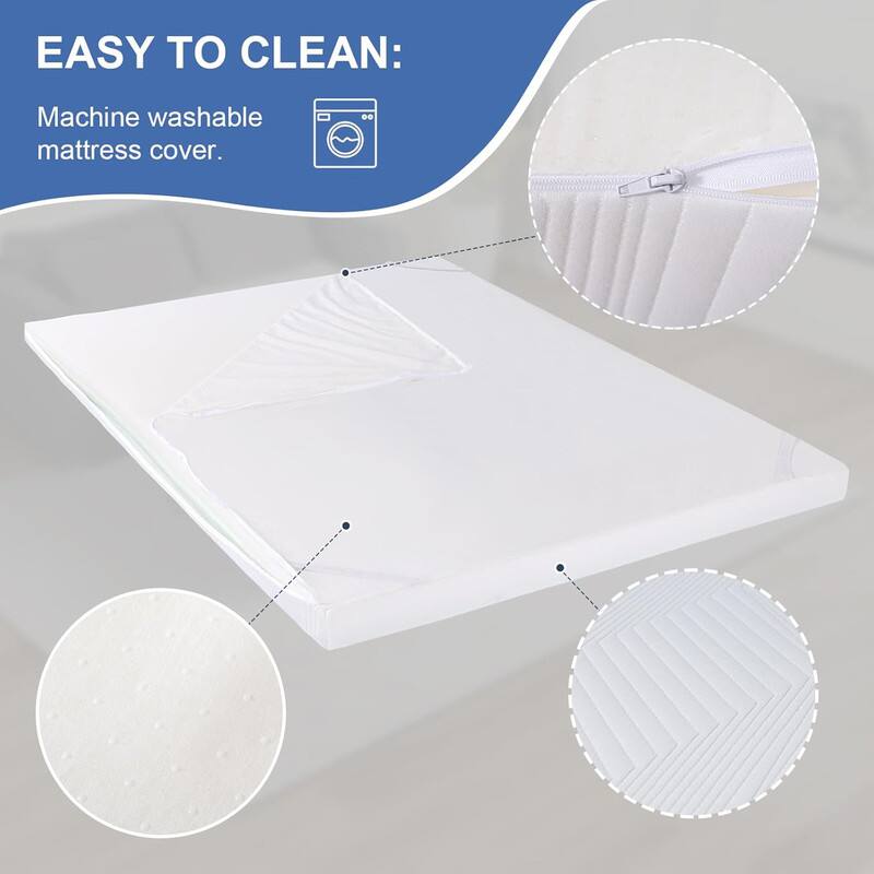 Dyonery 4 Inch Cool Gel Memory Foam Sofa Bed Mattress Replacement ...