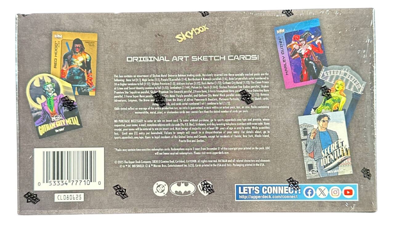 2025 Upper Deck Batman Skybox Metal Universe Hobby Box - Best Buy
