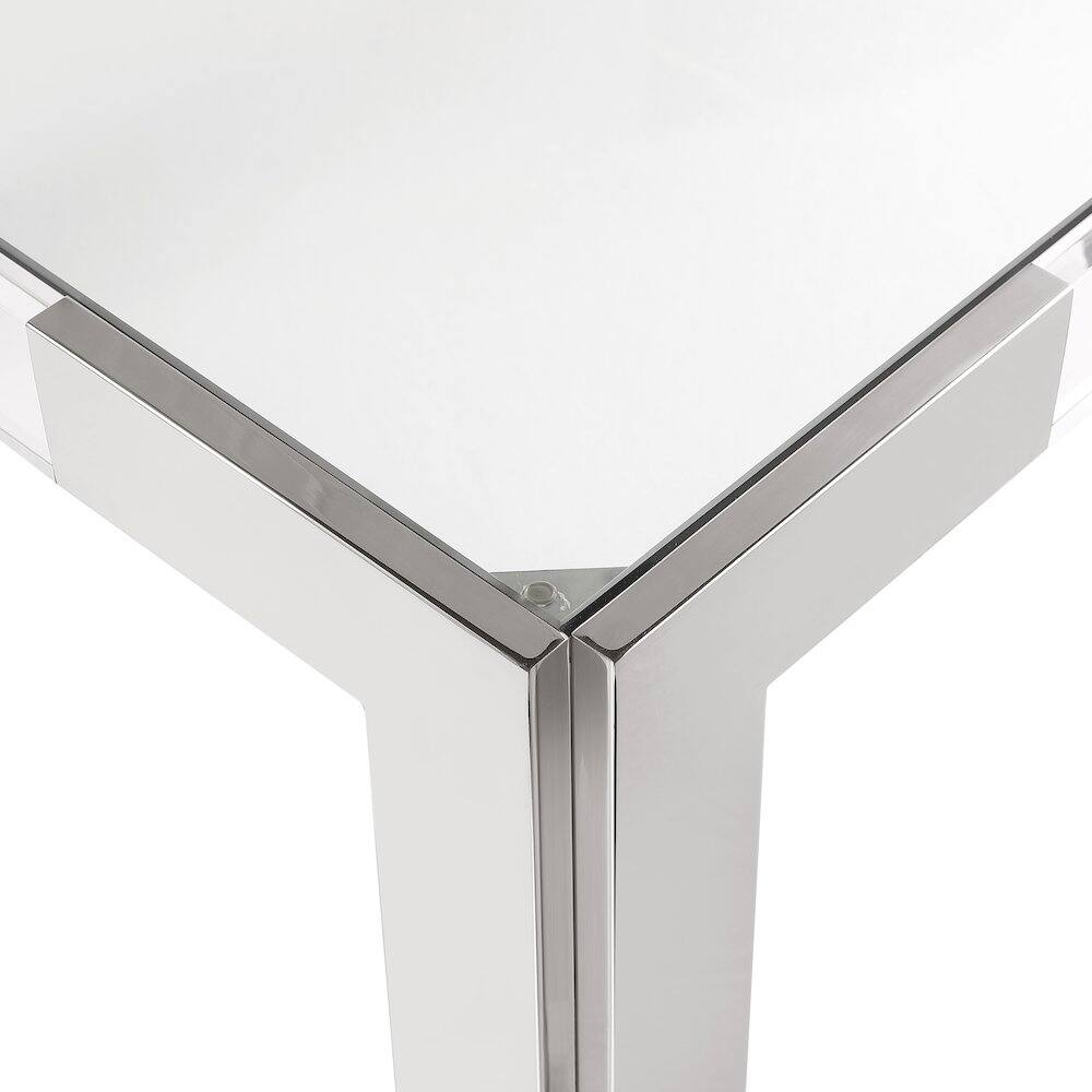 Meridian Furniture Casper Dining Table Chrome 721-T - Best Buy