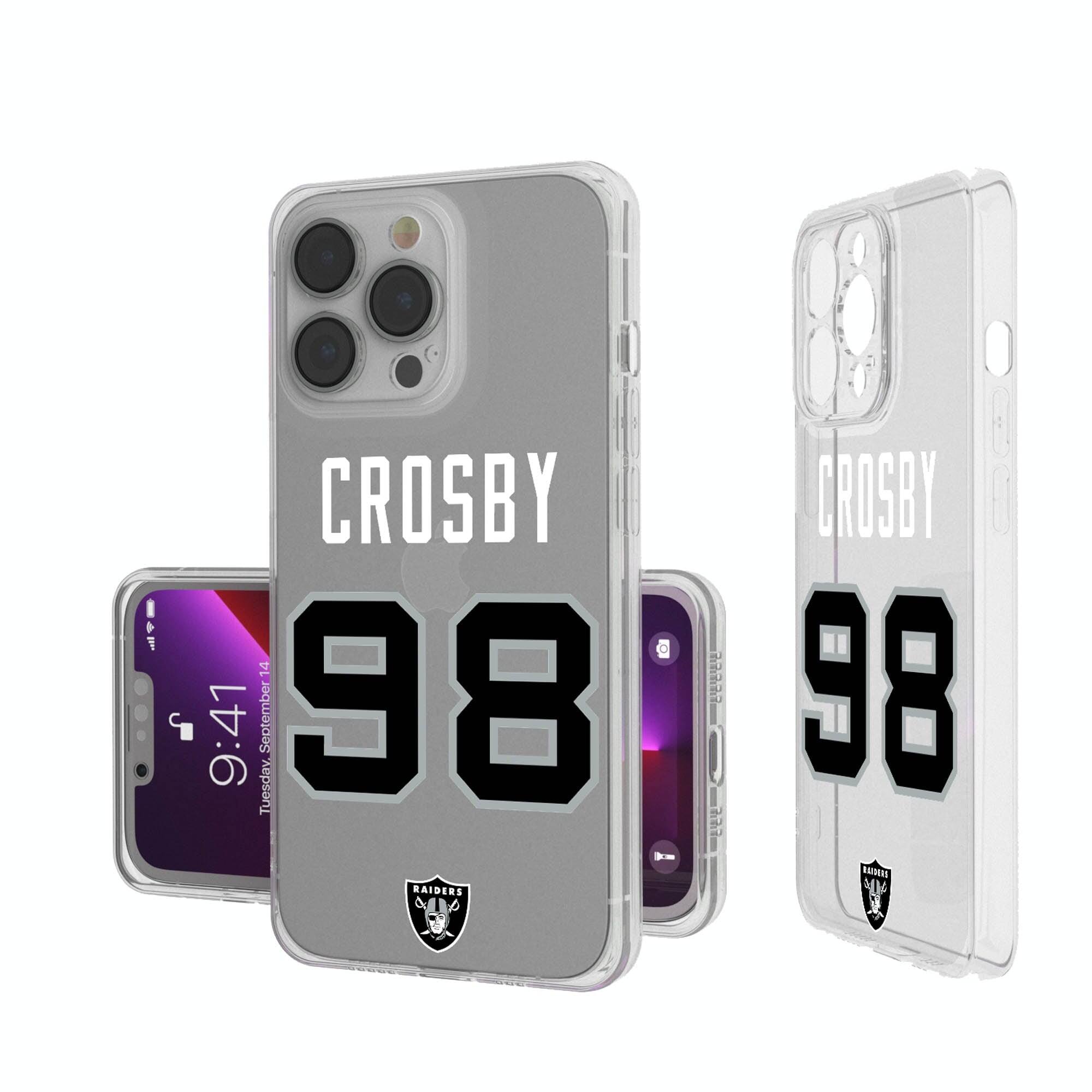Keyscaper NFL Maxx Crosby Las Vegas Raiders iPhone Clear Case 14 ...