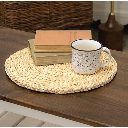 BreeBe Corn Husk Round Table Mat 15.5" Natural GHAC2411 - Best Buy