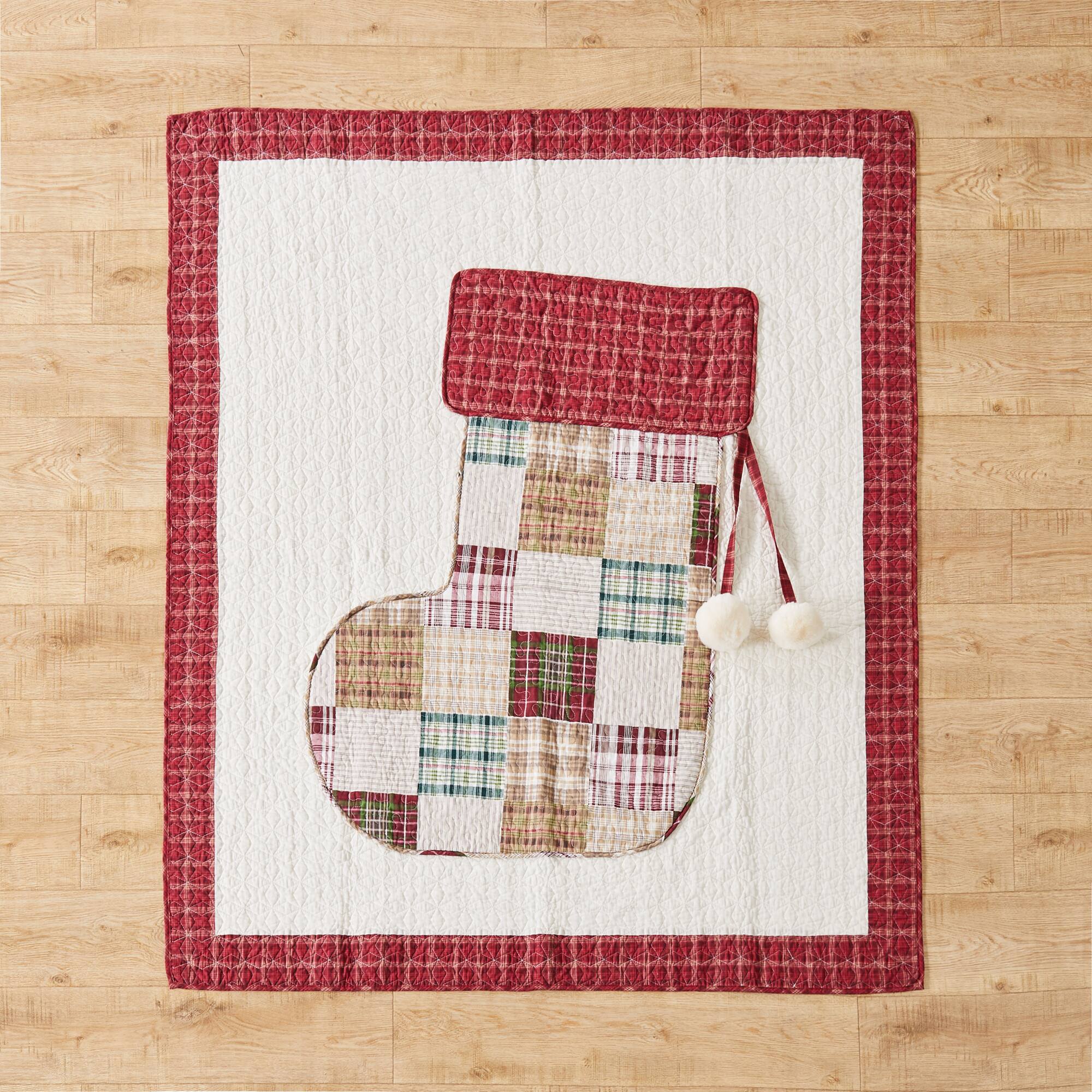 BreeBe Jolly Stocking Throw Red 2305JTHR - Best Buy