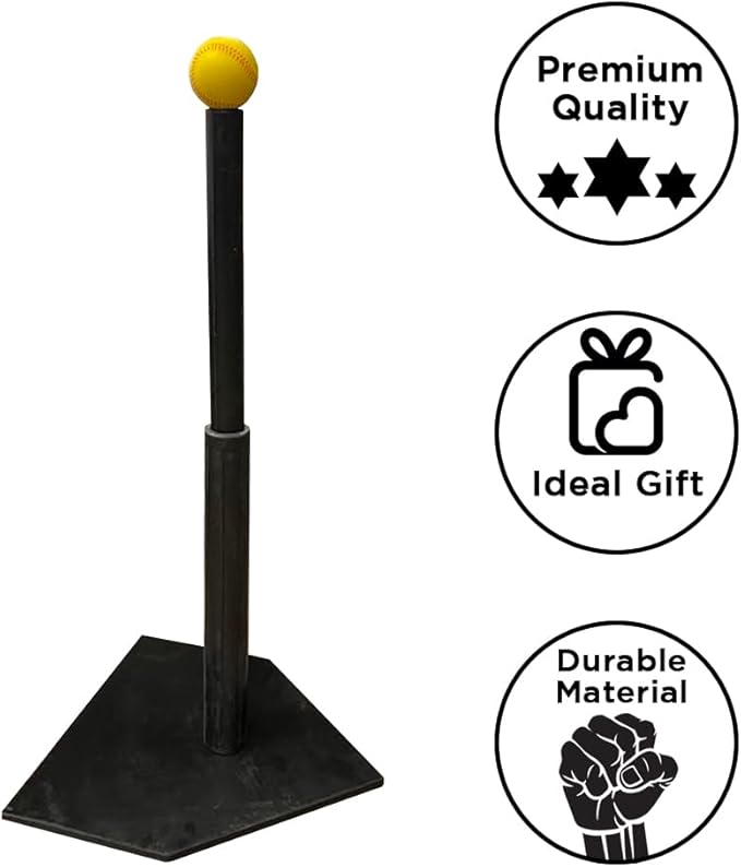 Amber Sporting Goods Heavy Duty Adjustable Batting Tee – Baseball ...