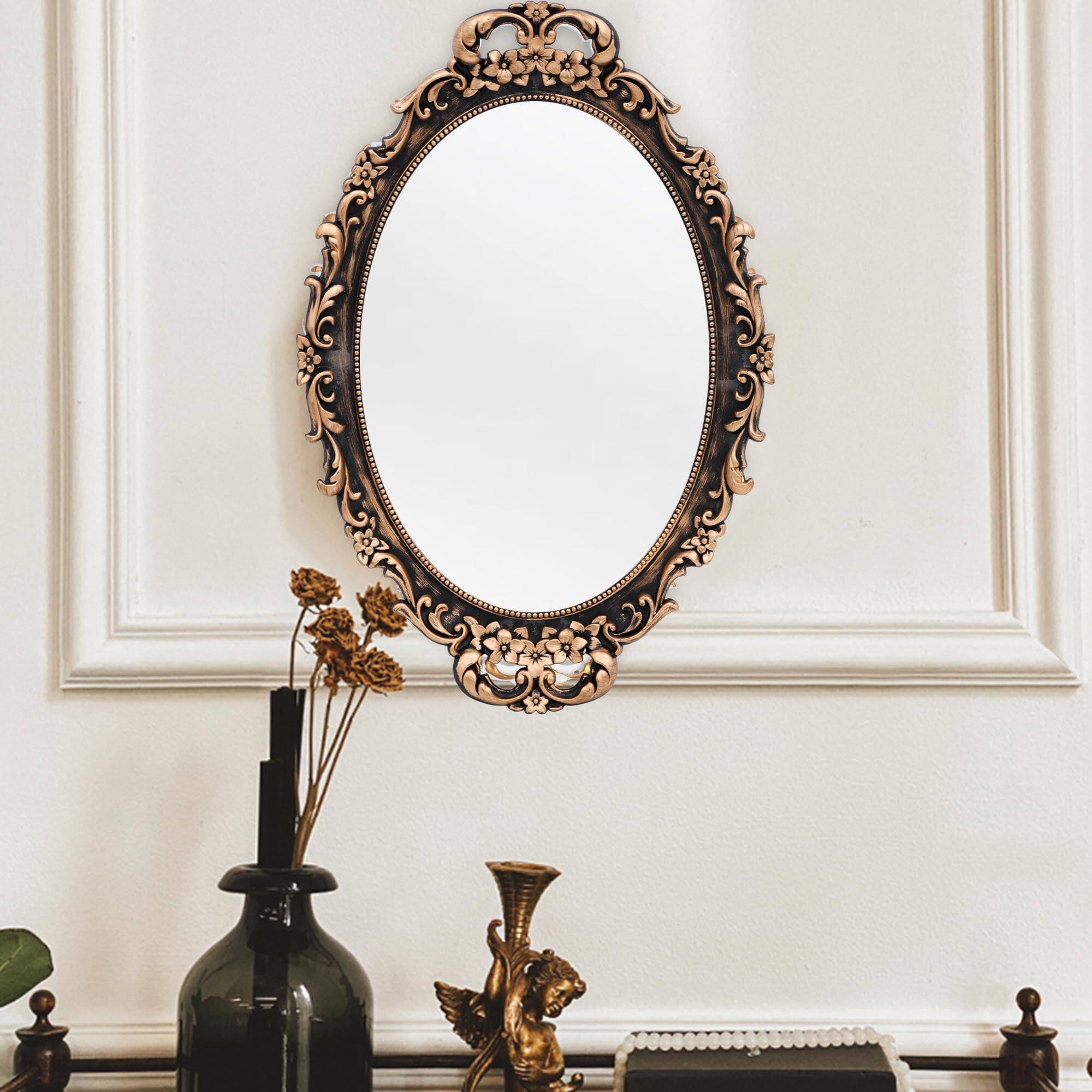 Cedar Assembly Vintage Decorative Framed Mirror Wall Hanging Mirrors ...