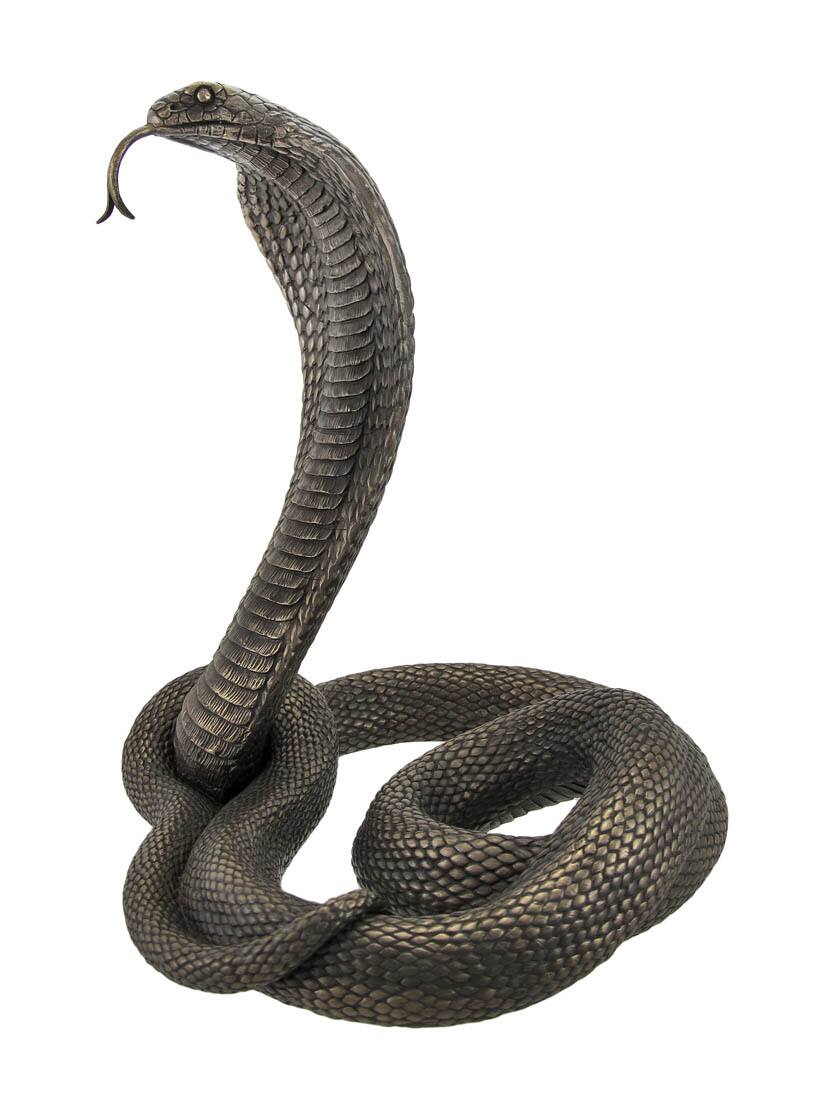 Veronese Design Large Bronzed King Cobra Statue Bronze WU75184A1 - Best Buy