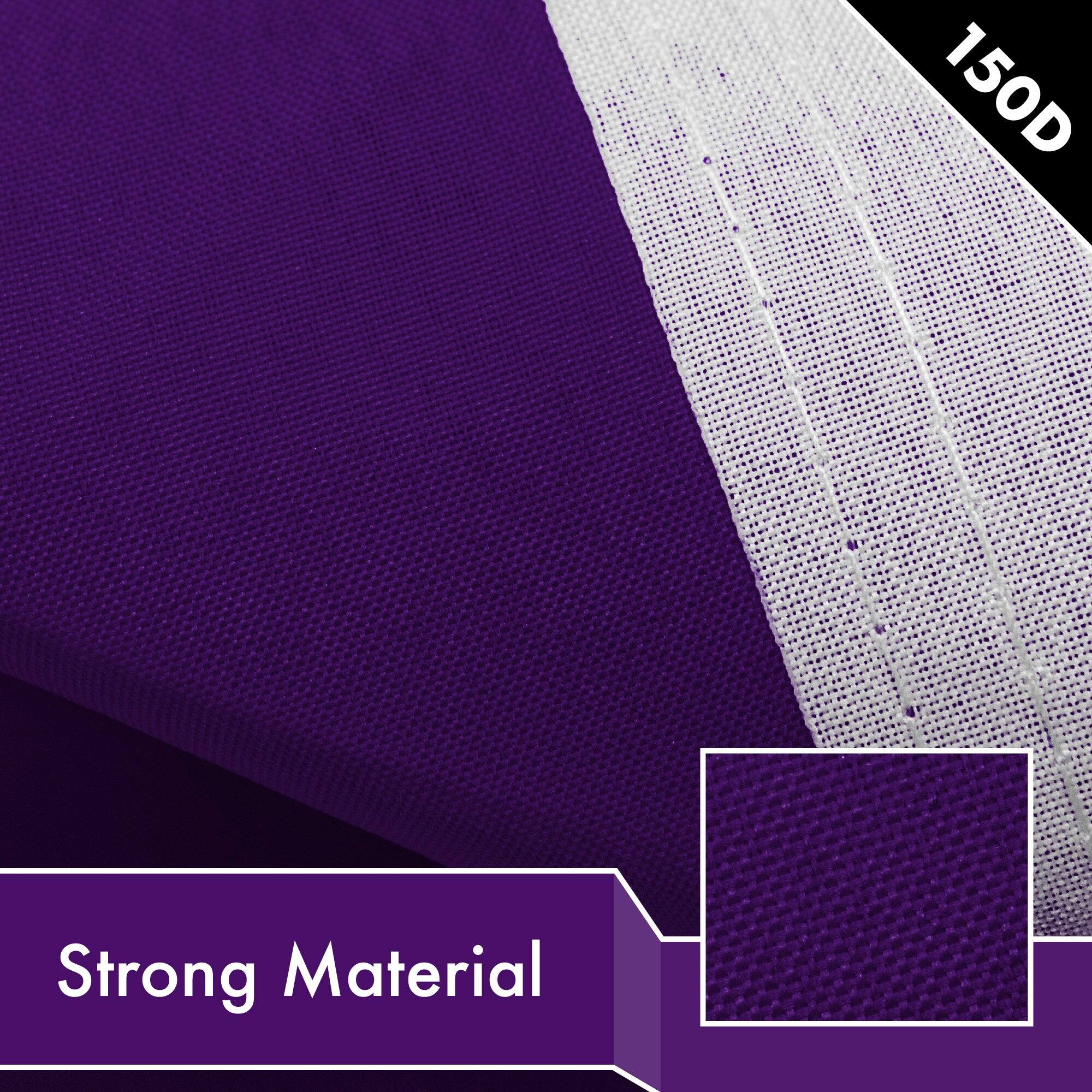 G128 3 x 5 ft Flag 2 Pack, 150D Polyester Purple 6665472147550 - Best Buy