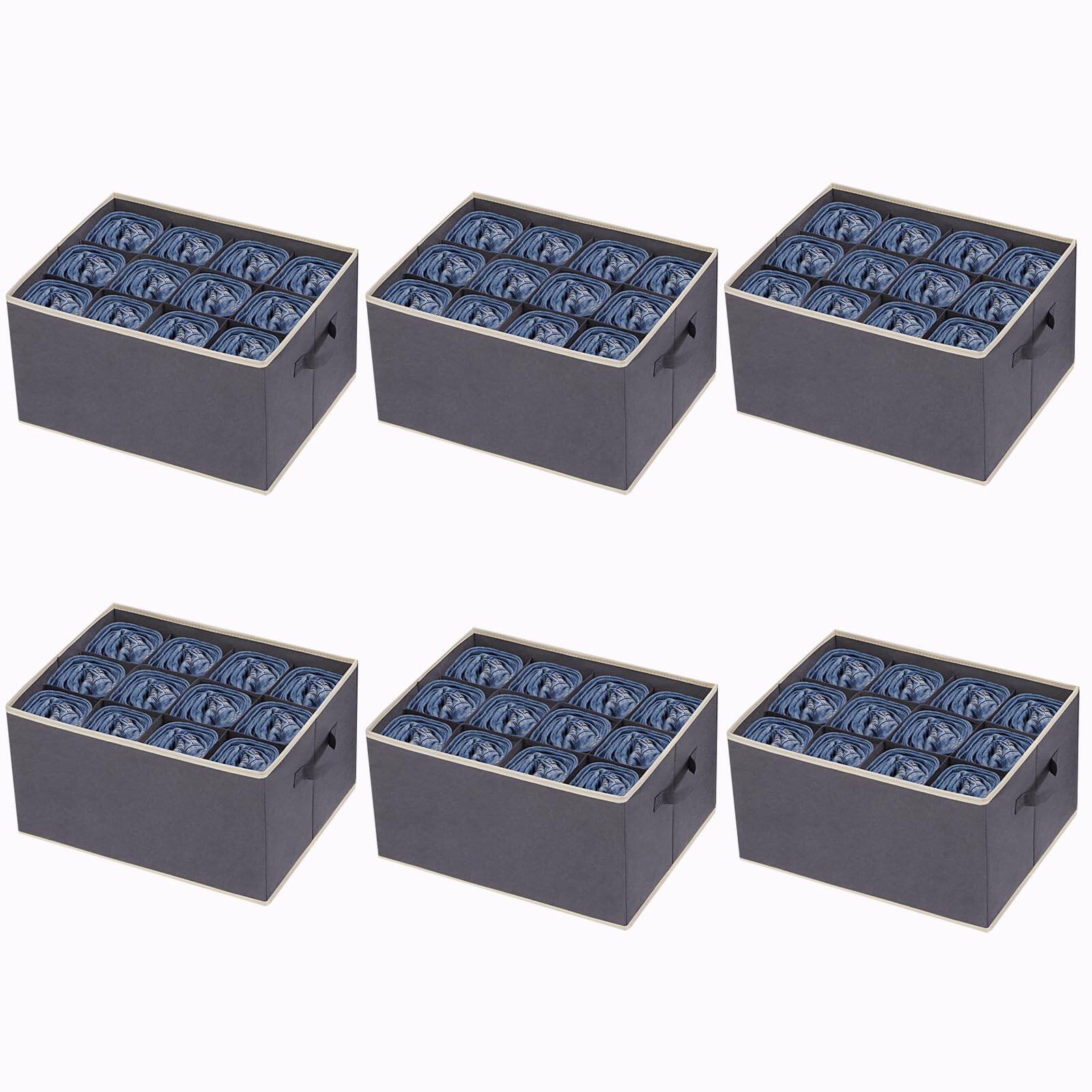 VEGA AUTOMOTIVE 6 12 Cell Size Pants Organizers For Clothes Jeans ...