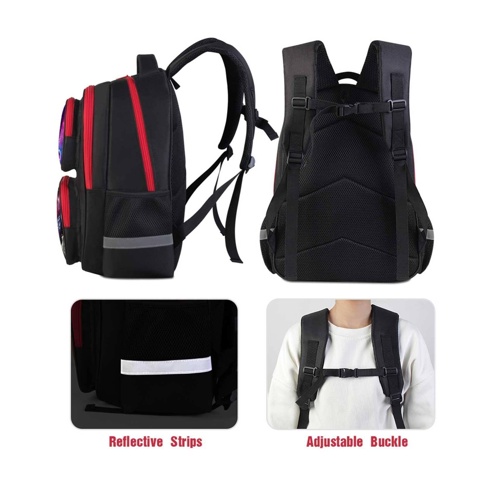 Cozy Serene Music Note Backpack For And School Bookbag Adjustable Strap Elementary Middle ...