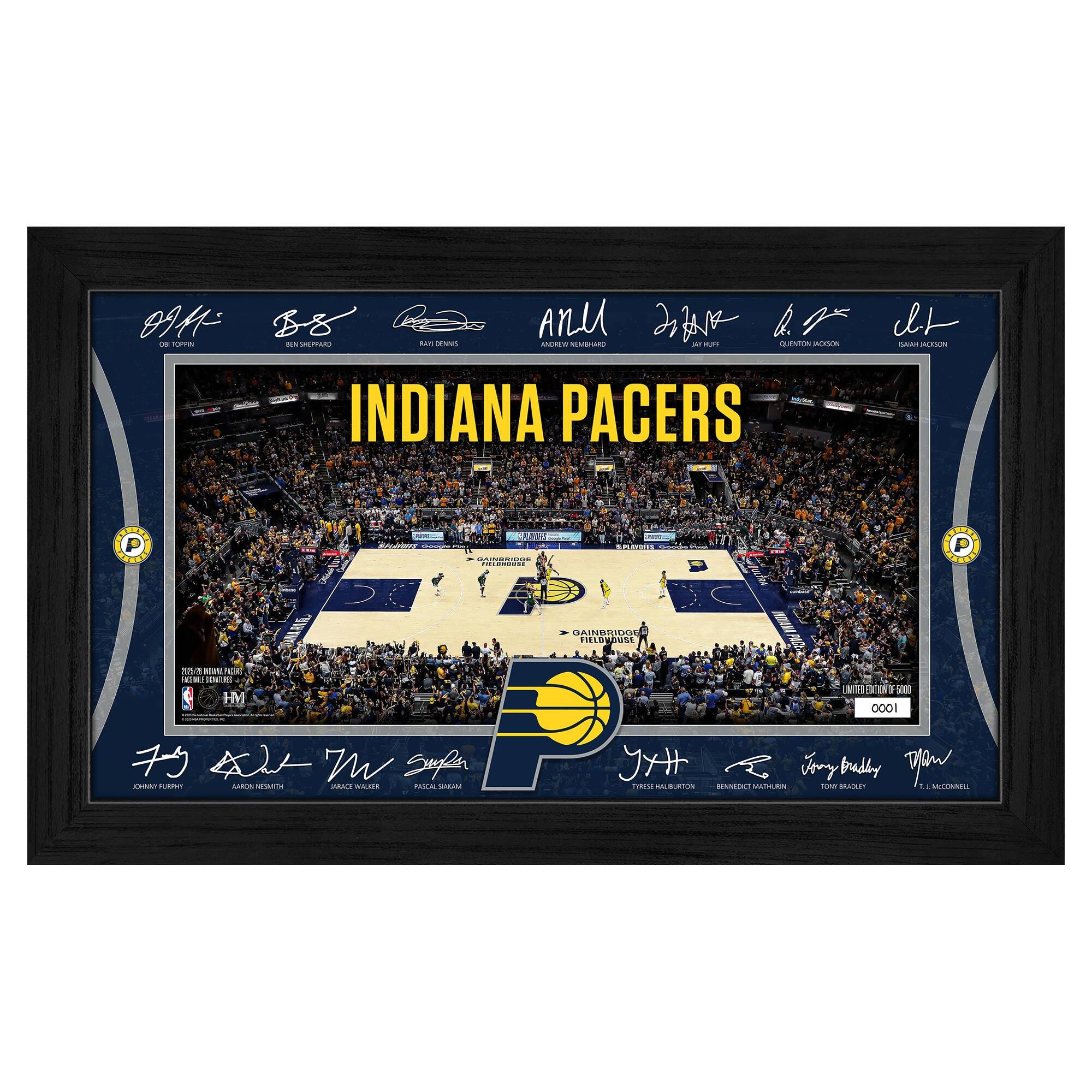 Highland Mint Indiana Pacers 2025 Signature Court Framed Picture ...