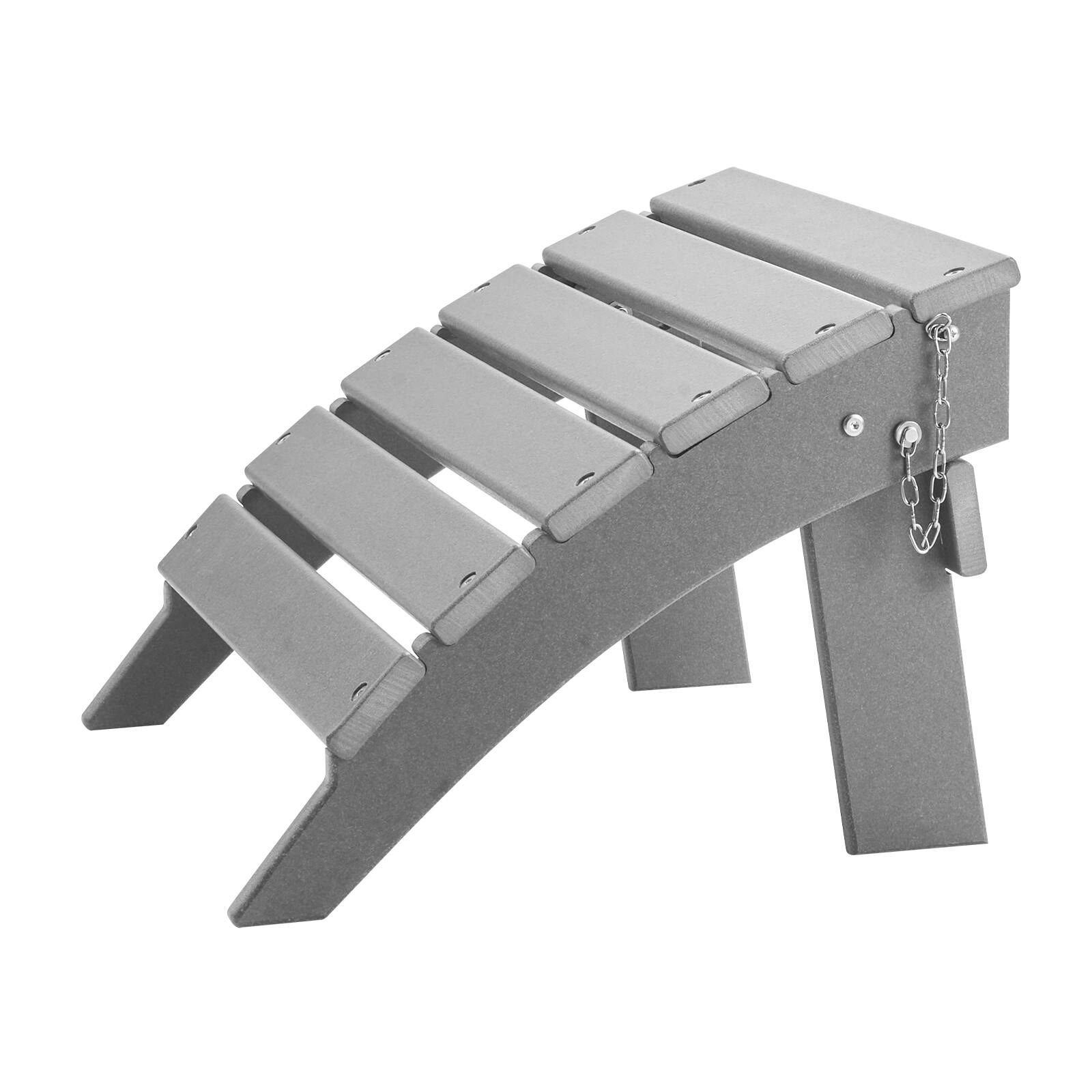 VEVOR Adirondack Ottoman, 16.9L x 18.9W x 13H Inch HDPE Plastic Folding ...