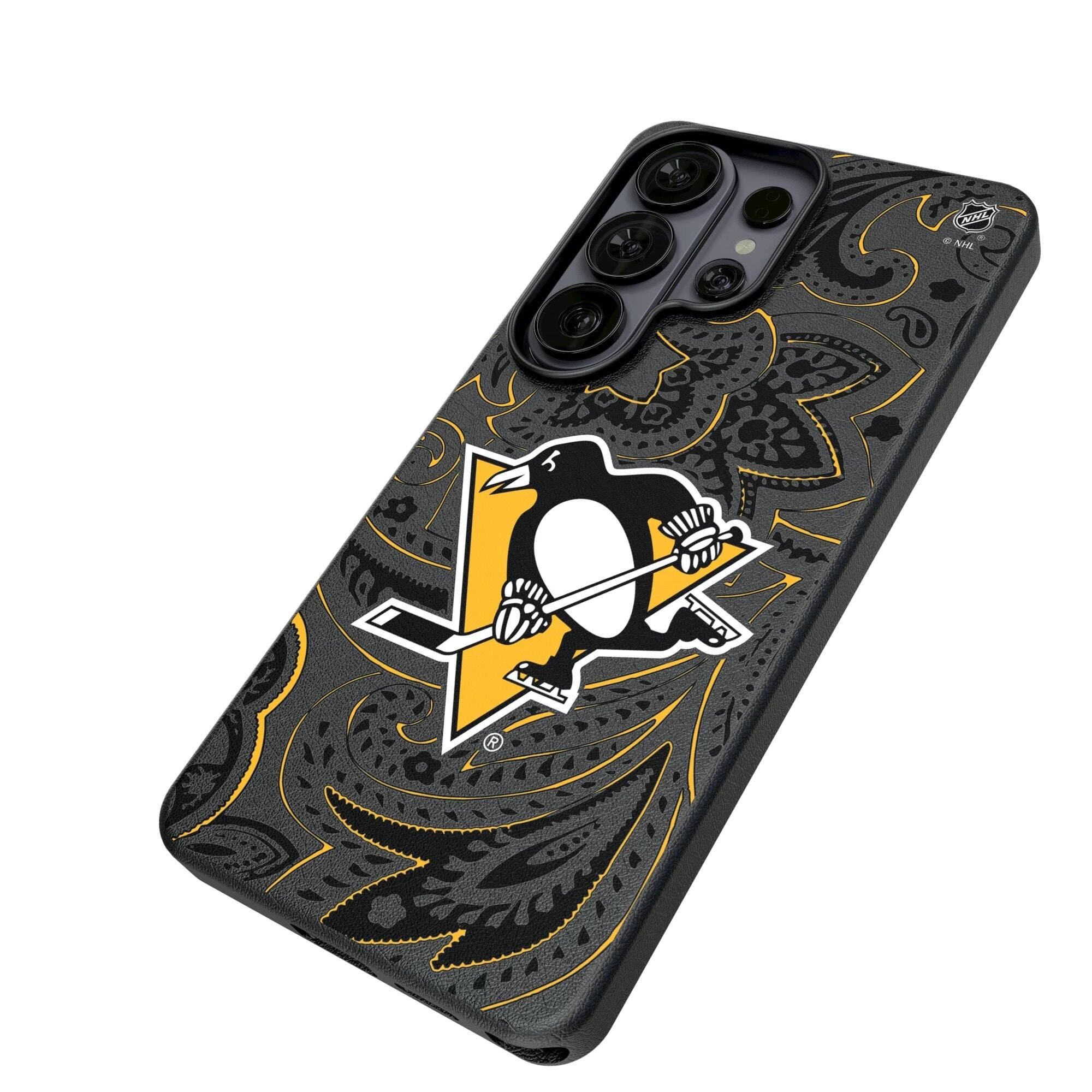 Keyscaper NHL Pittsburgh Penguins Paisley Galaxy Magnetic Bump Case S24 ...