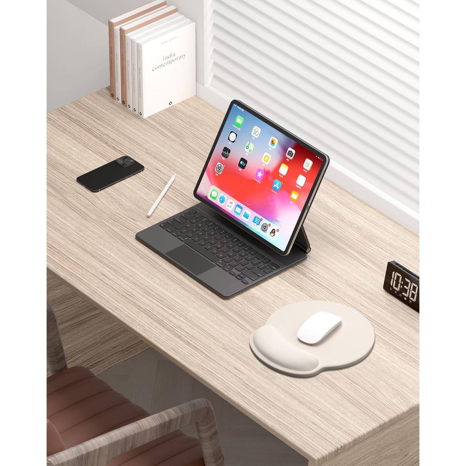 Cozy Serene Mouse Pad With Wrist Rest Comfortable Silicone Non slip ...