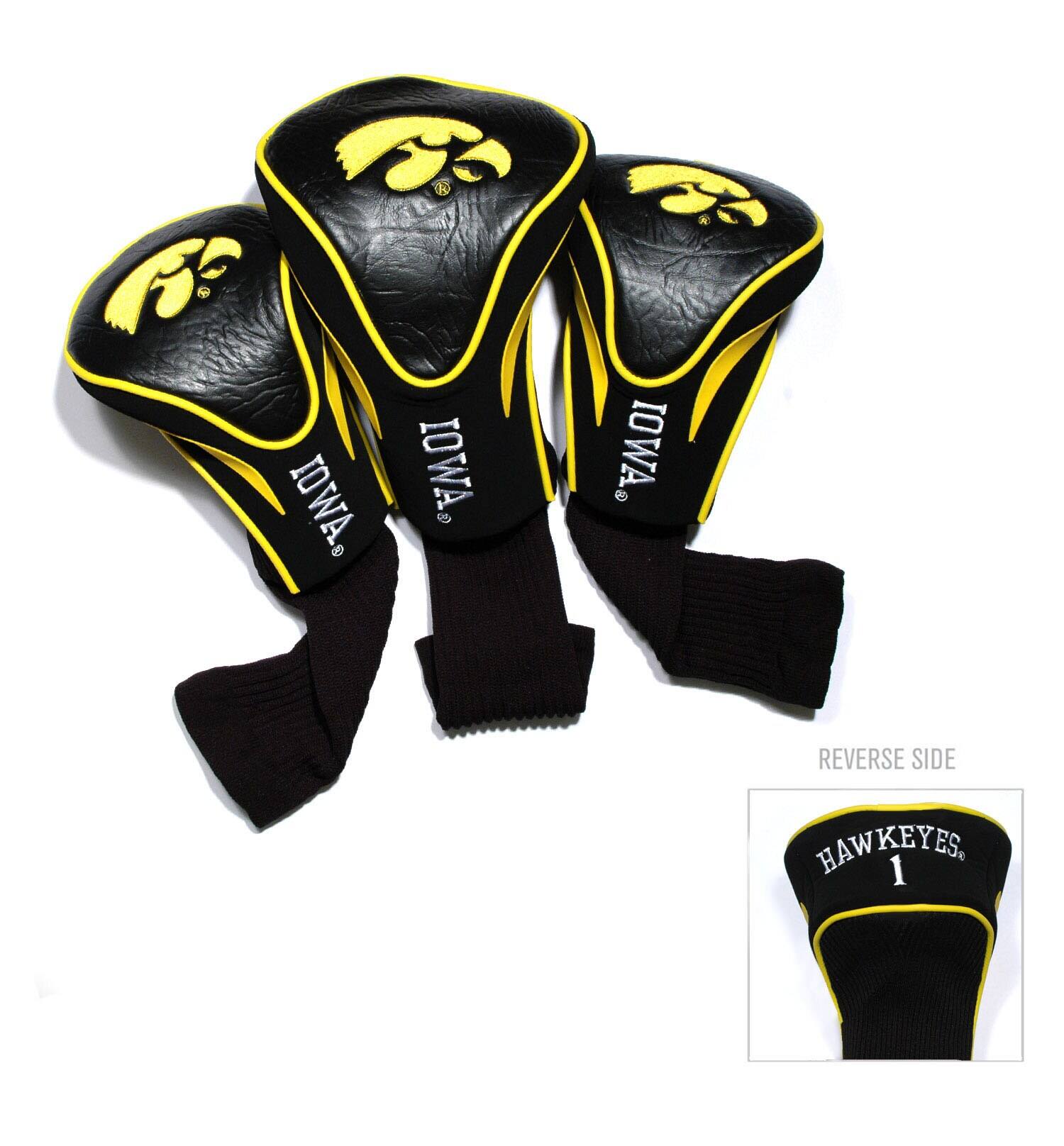 Team Golf Iowa Hawkeyes 3 Pack Contour Headcover Set Multicolor ...