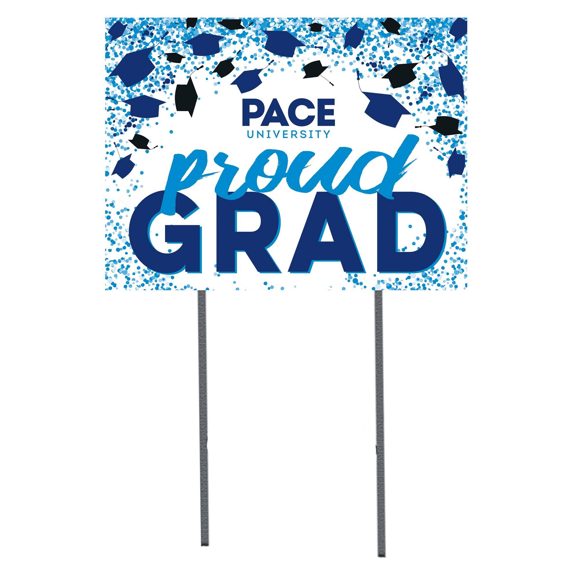 Jardine Pace University Setters 18" x 24" Proud Grad Yard Sign White ...