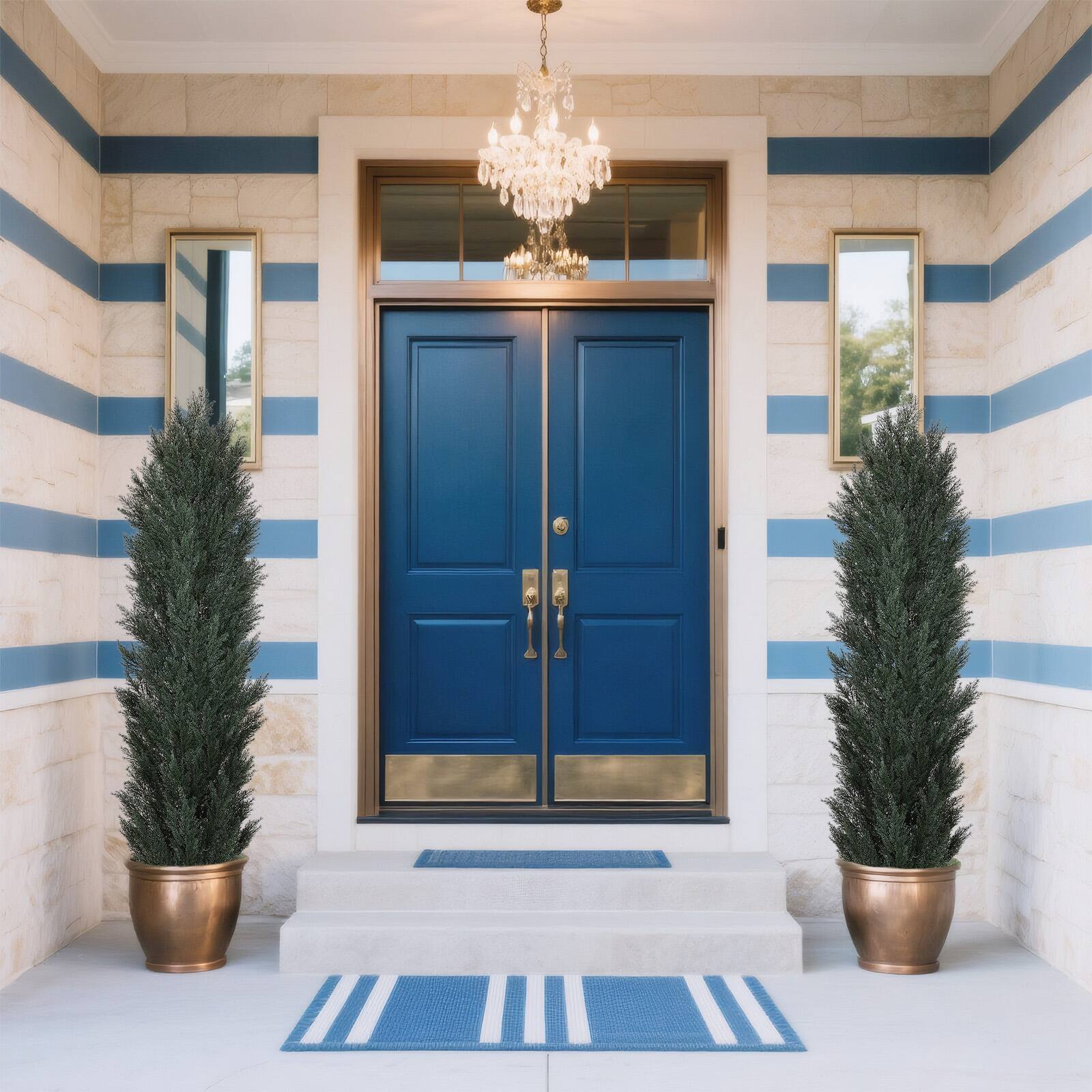 Glintex 6FT detachable Artificial pine and cypress tall simulation ...