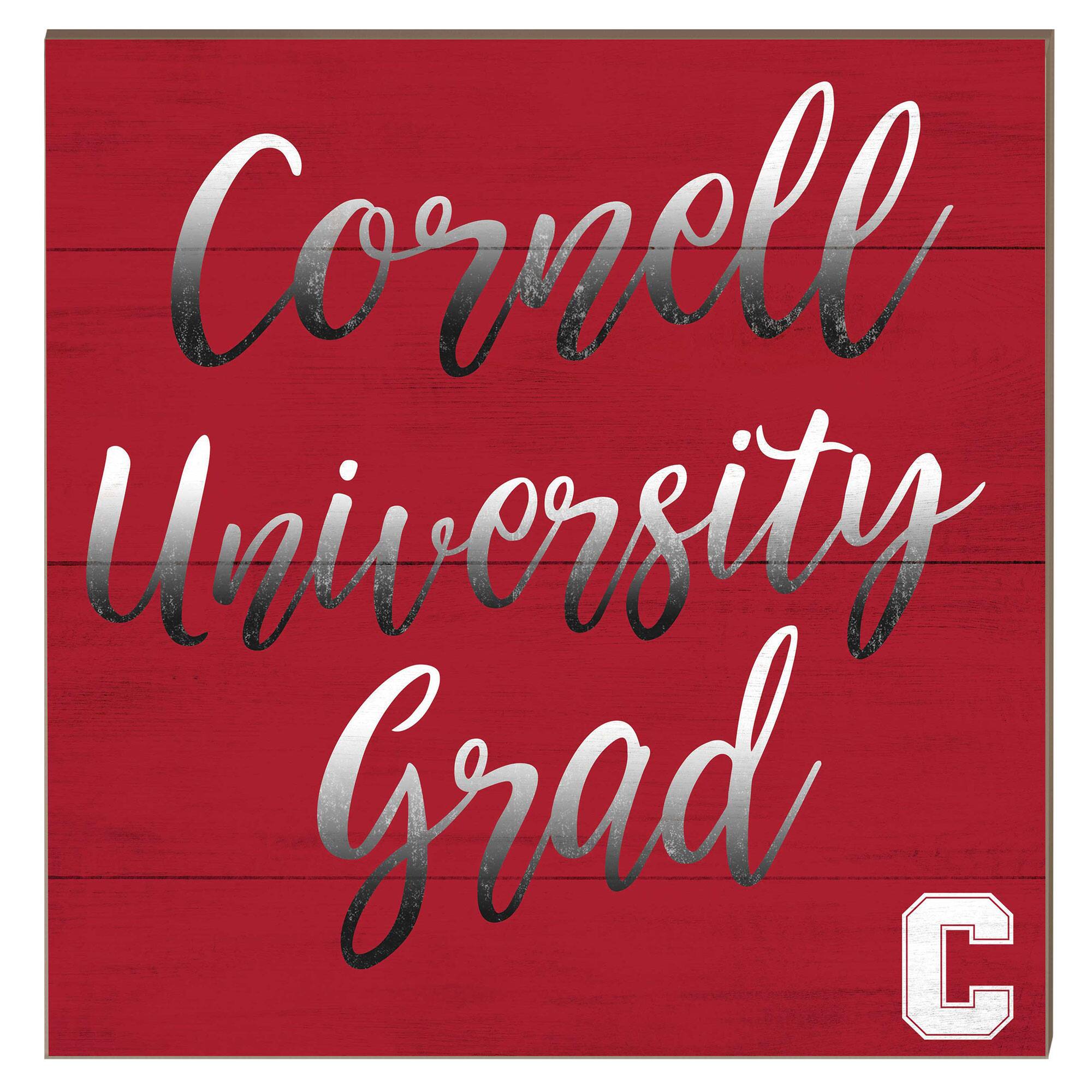 Jardine Cornell Big 10" x 10" Grad Plaque Red 200834906 - Best Buy