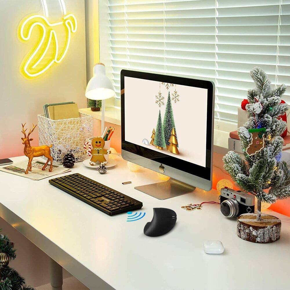 Cedar Assembly Mouse Wireless Vertical Ergo With Usb Receiver 6 Buttons ...