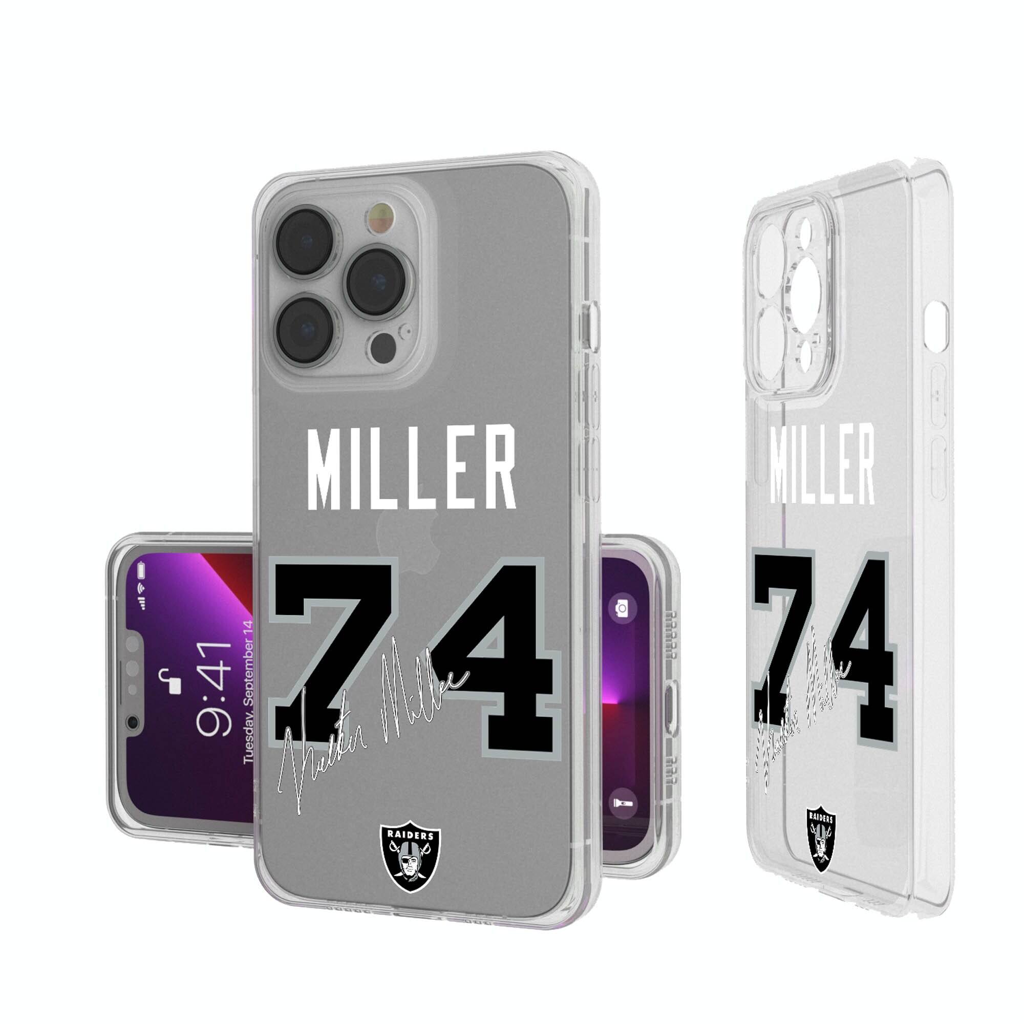 Keyscaper NFL Kolton Miller Las Vegas Raiders iPhone Clear Case 14 Pro ...